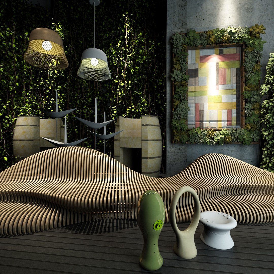 3D Green Photo Scene - TurboSquid 2020583