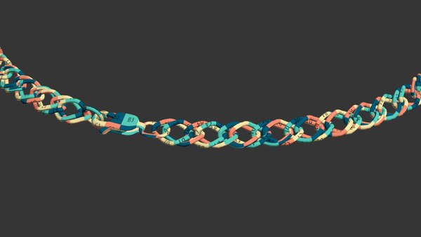 3D chain necklace model - TurboSquid 1650975