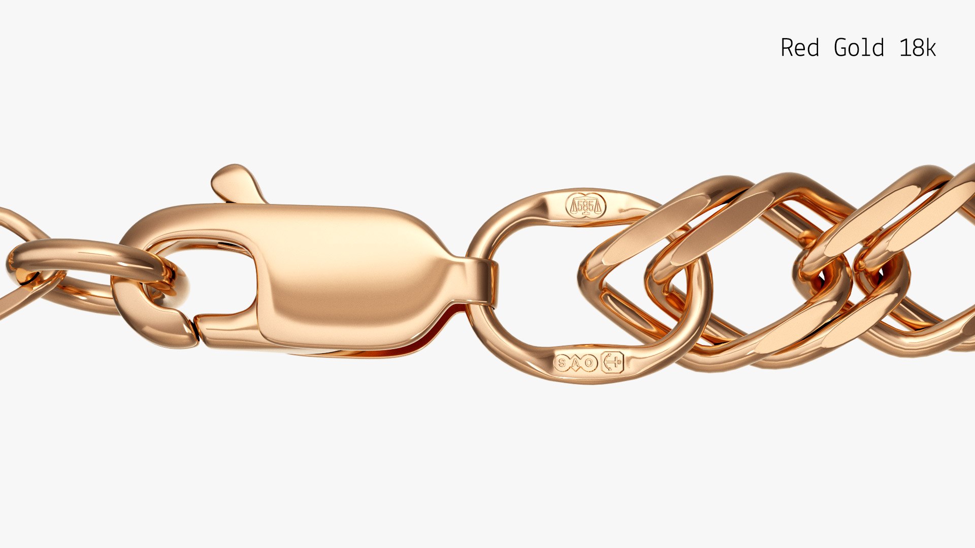 3D Chain Necklace Model - TurboSquid 1650975