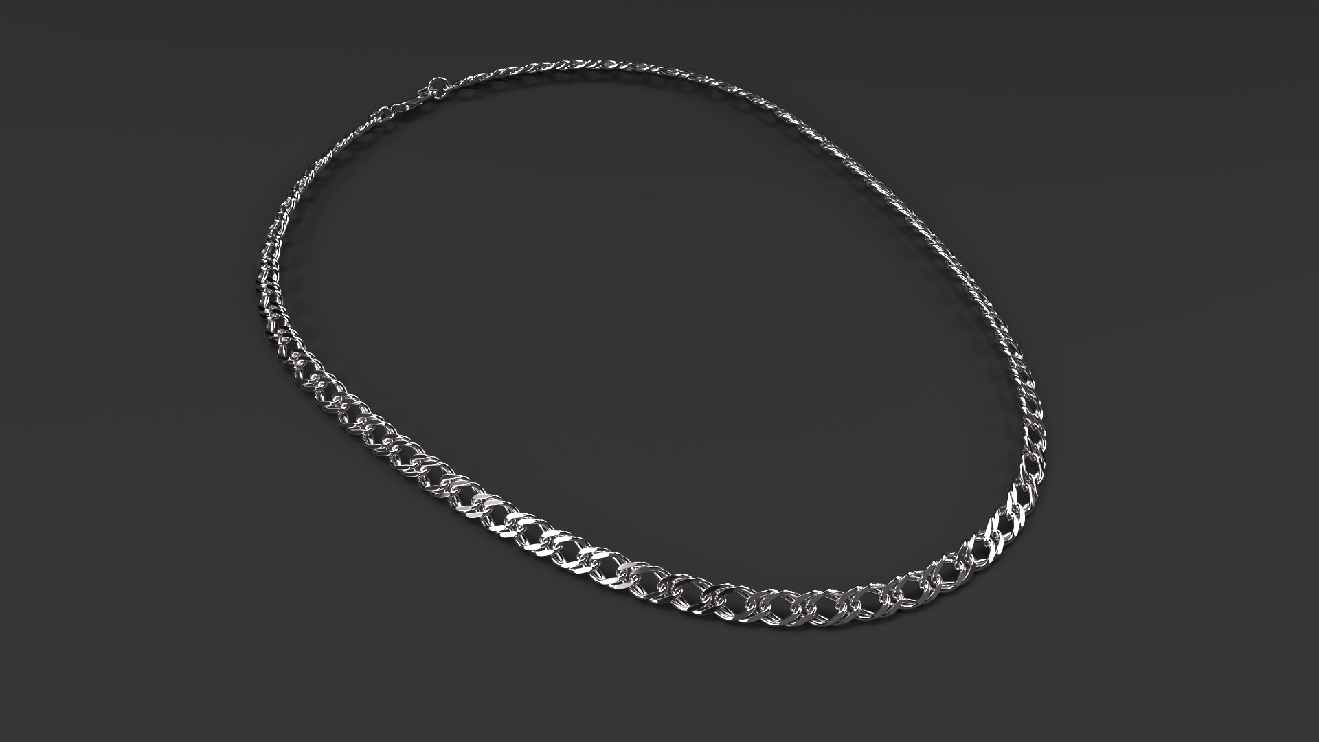 3D chain necklace model - TurboSquid 1650975