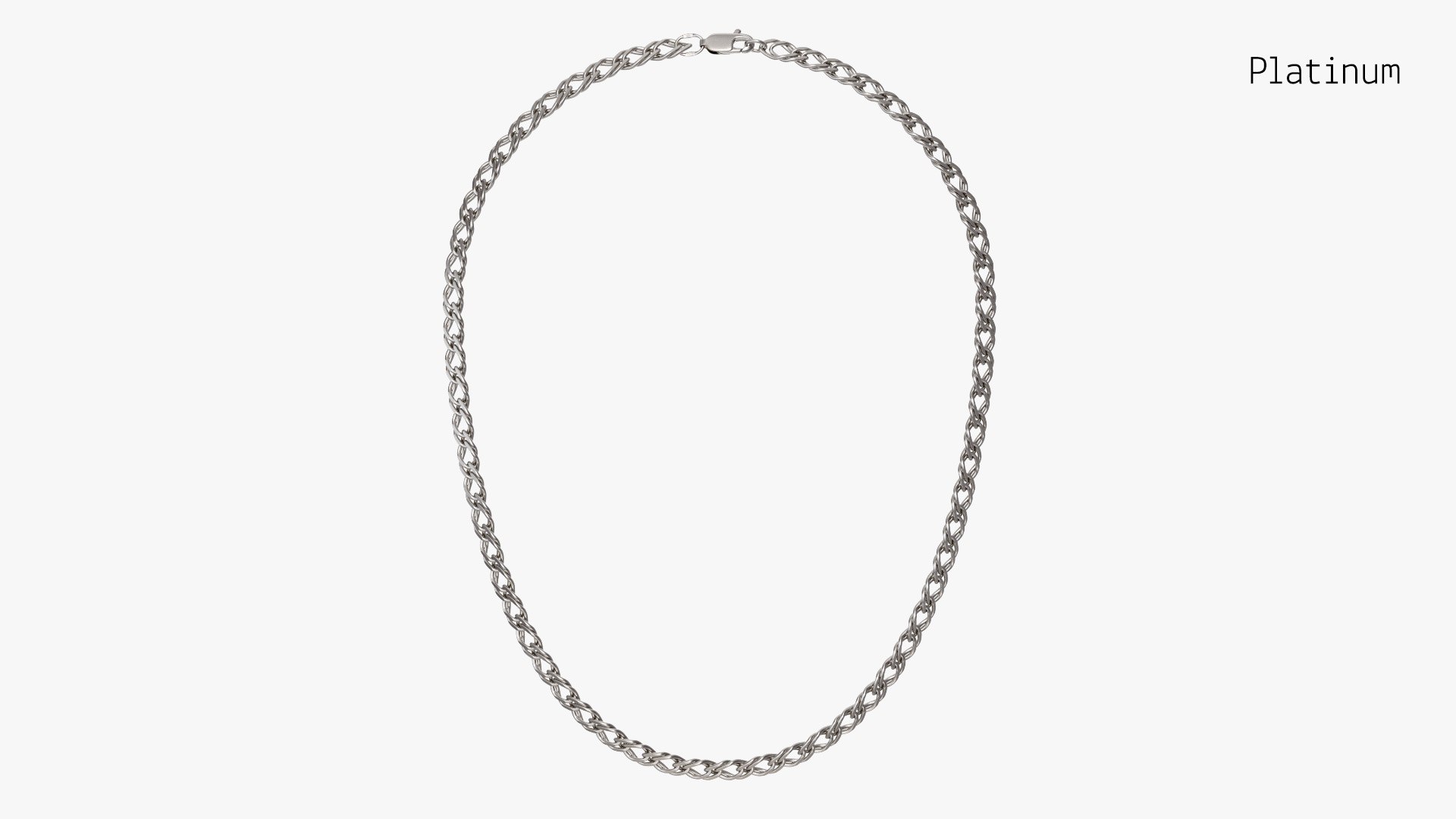 3D Chain Necklace Model - TurboSquid 1650975