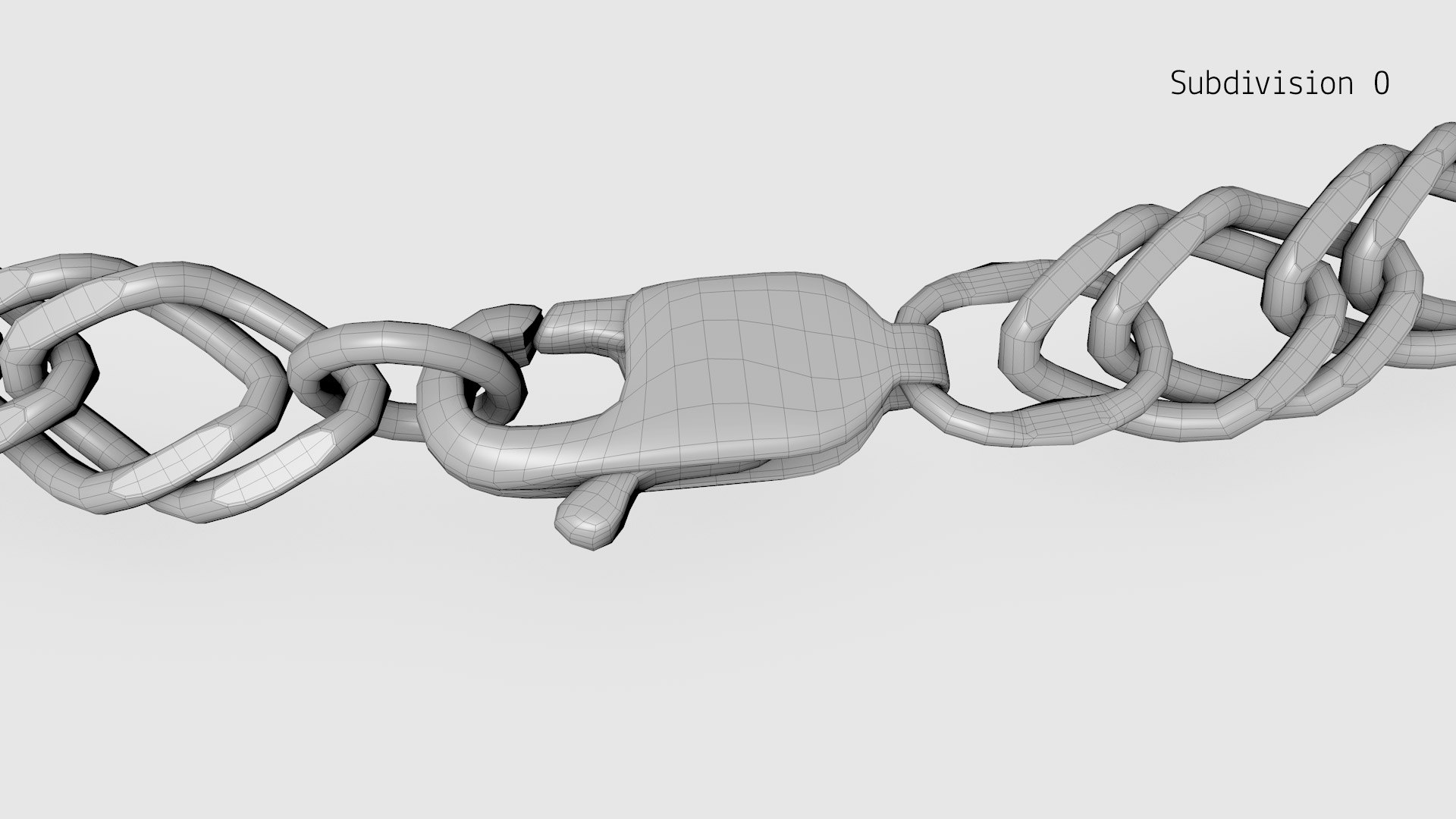 3D Chain Necklace Model - TurboSquid 1650975