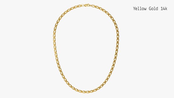 3D chain necklace model - TurboSquid 1650975