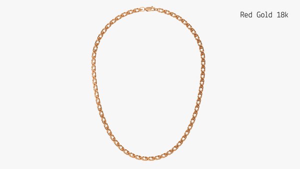 3D chain necklace model - TurboSquid 1650975