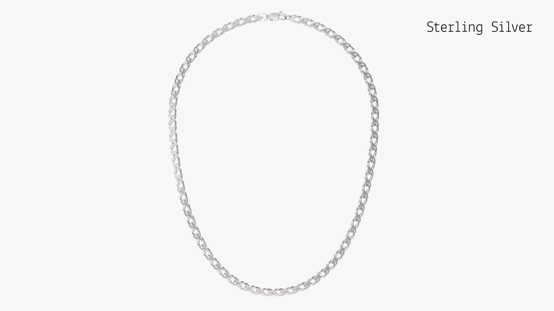 3D Chain Necklace Model - TurboSquid 1650975