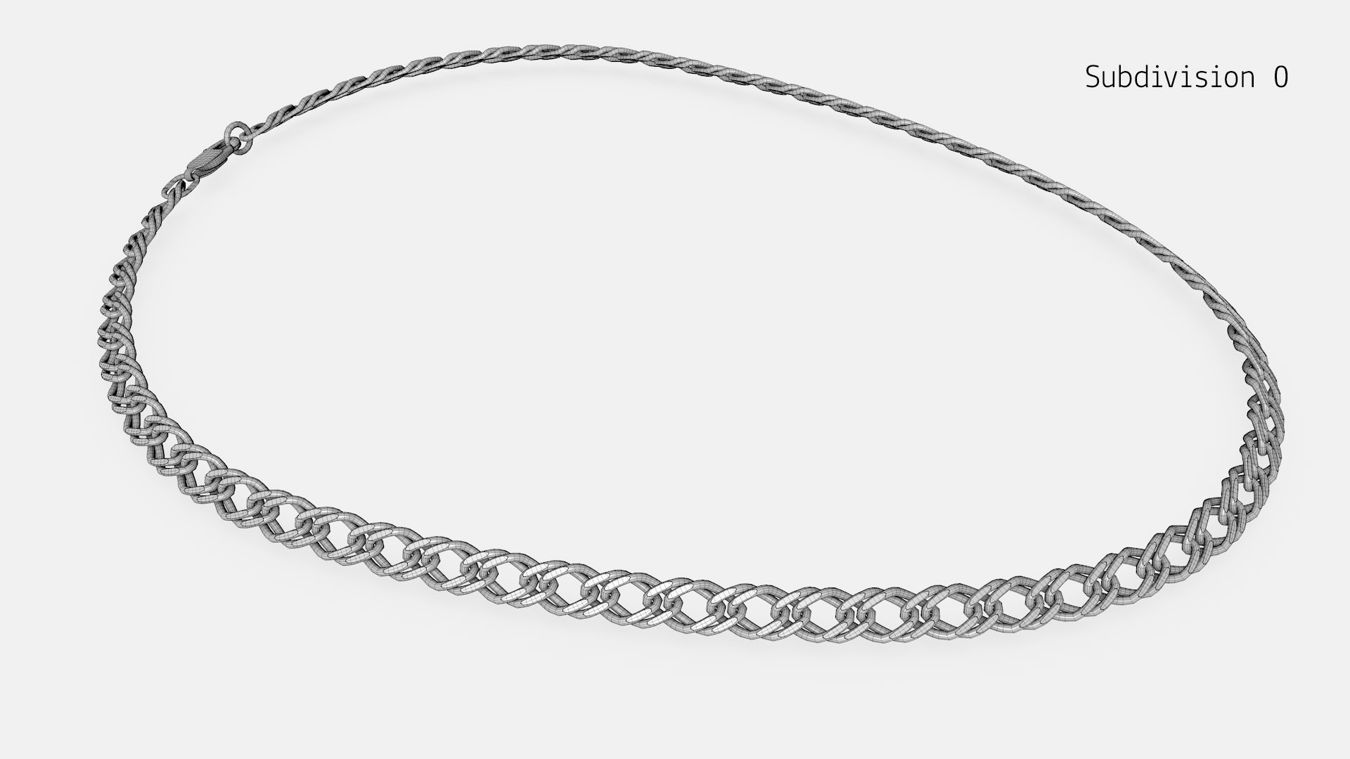 3D Chain Necklace Model - TurboSquid 1650975