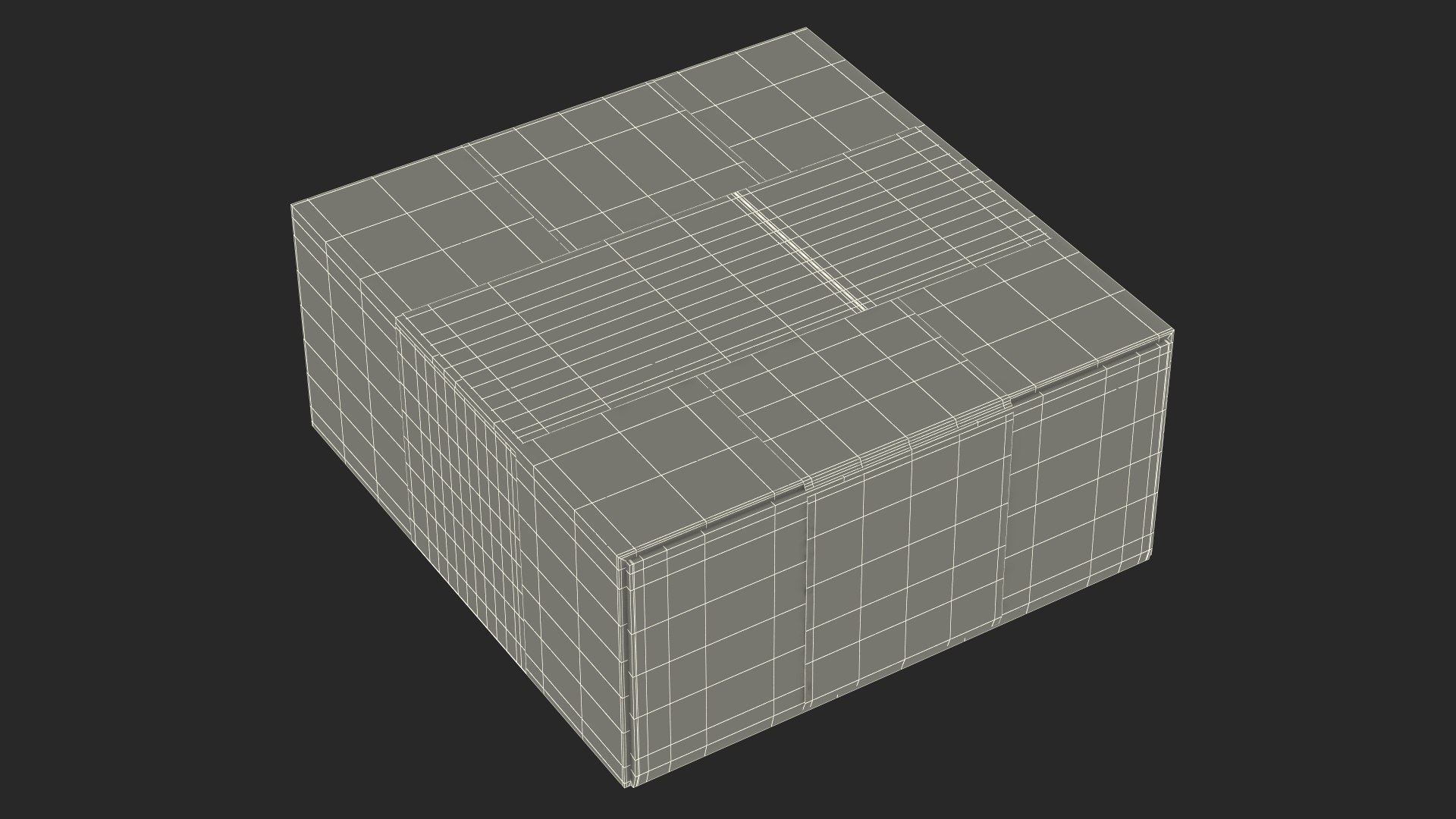 3D Cardboard Box Closed With Tape Model - TurboSquid 2137566