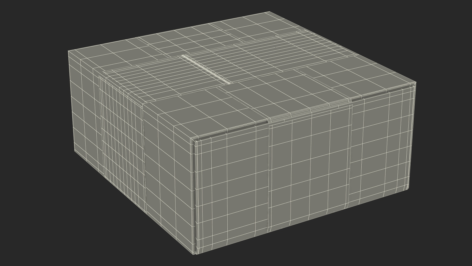 3D Cardboard Box Closed With Tape Model - TurboSquid 2137566