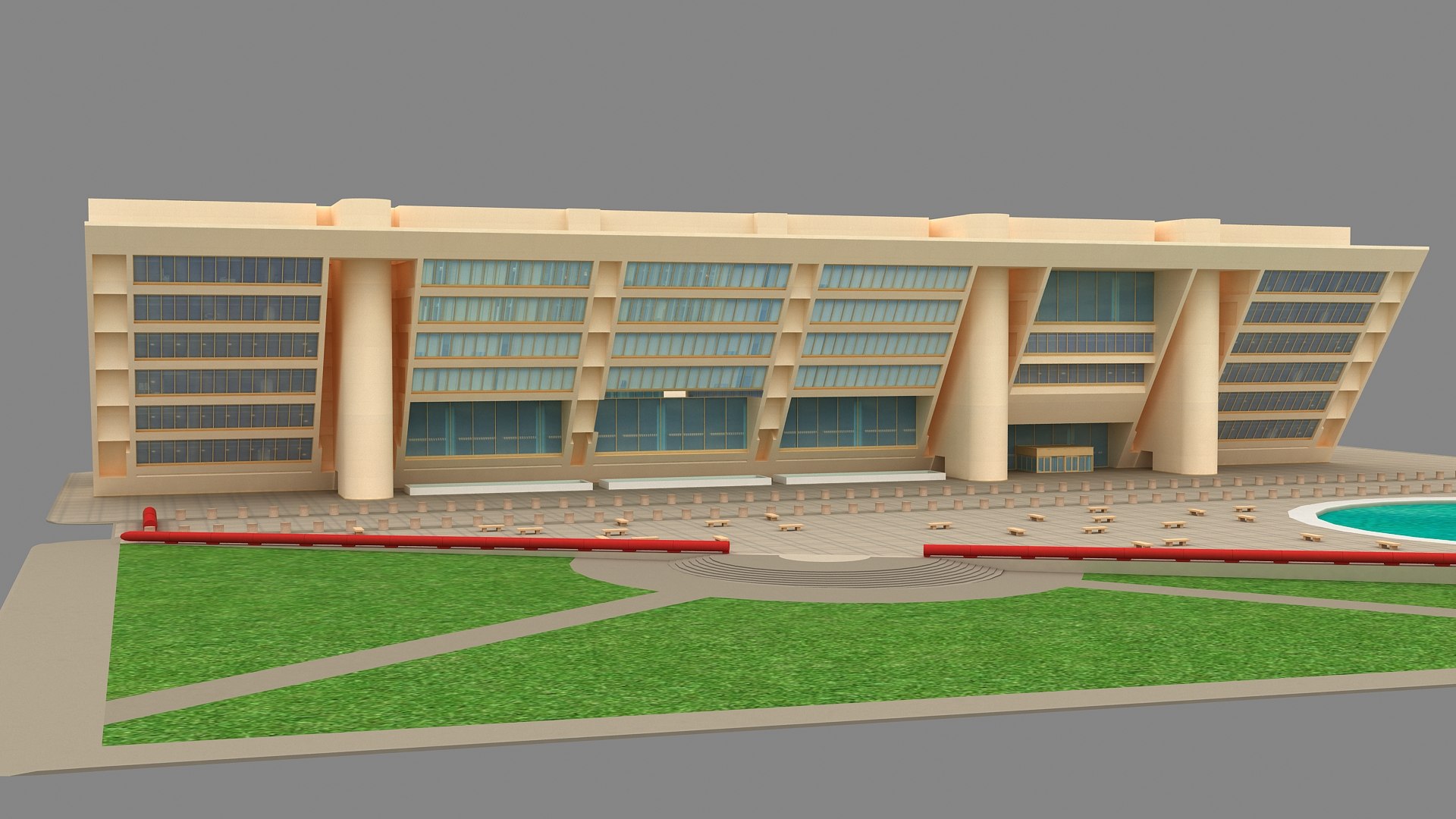 Dallas City Hall Model - TurboSquid 1839707