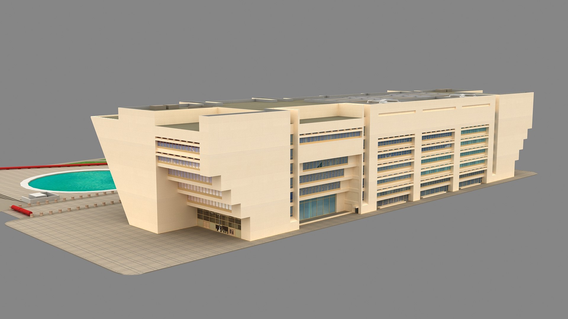 Dallas City Hall Model - TurboSquid 1839707