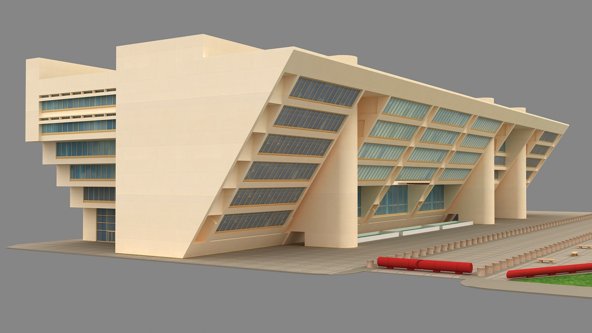 Dallas City Hall Model - TurboSquid 1839707