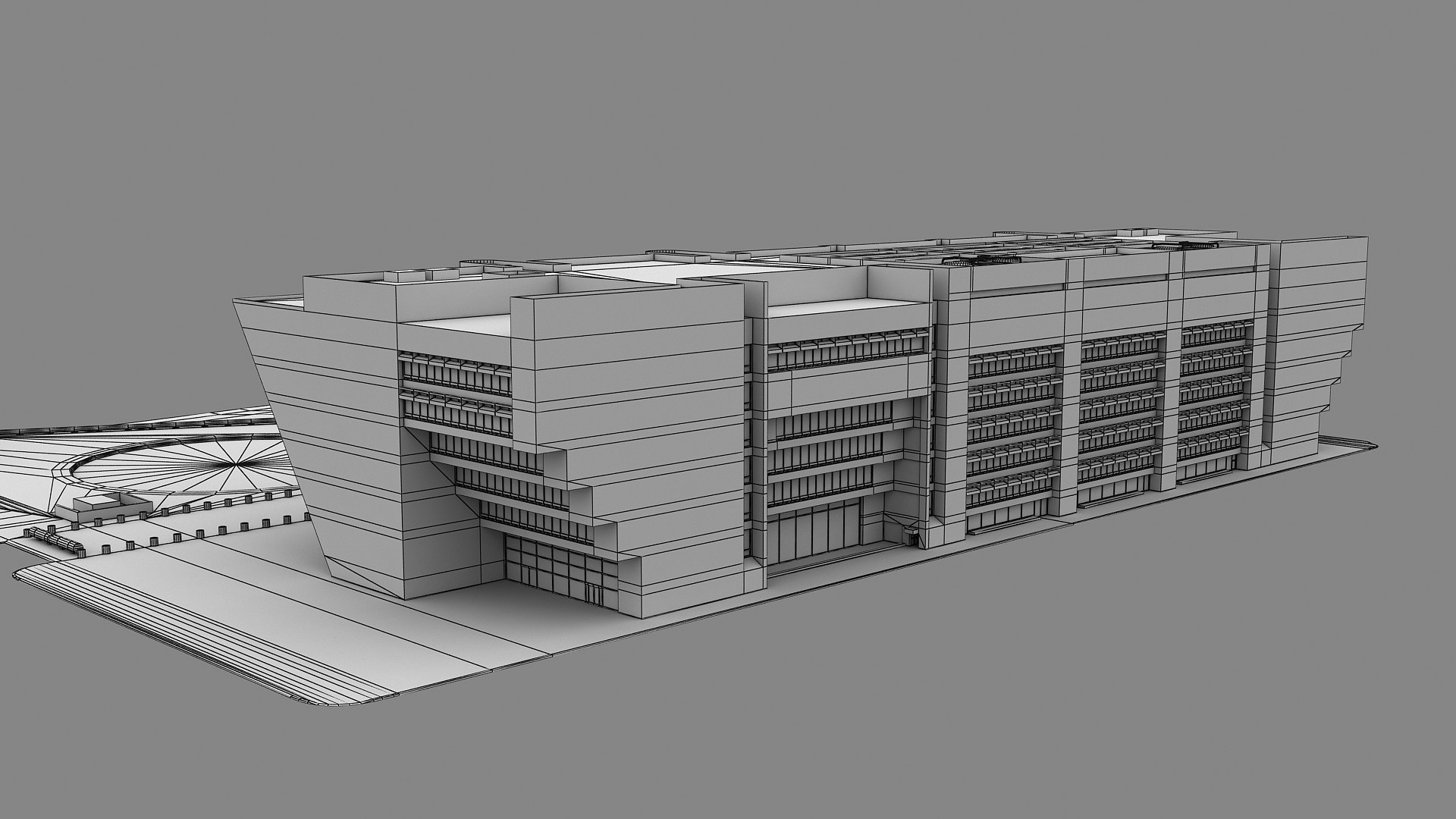 Dallas City Hall Model - TurboSquid 1839707