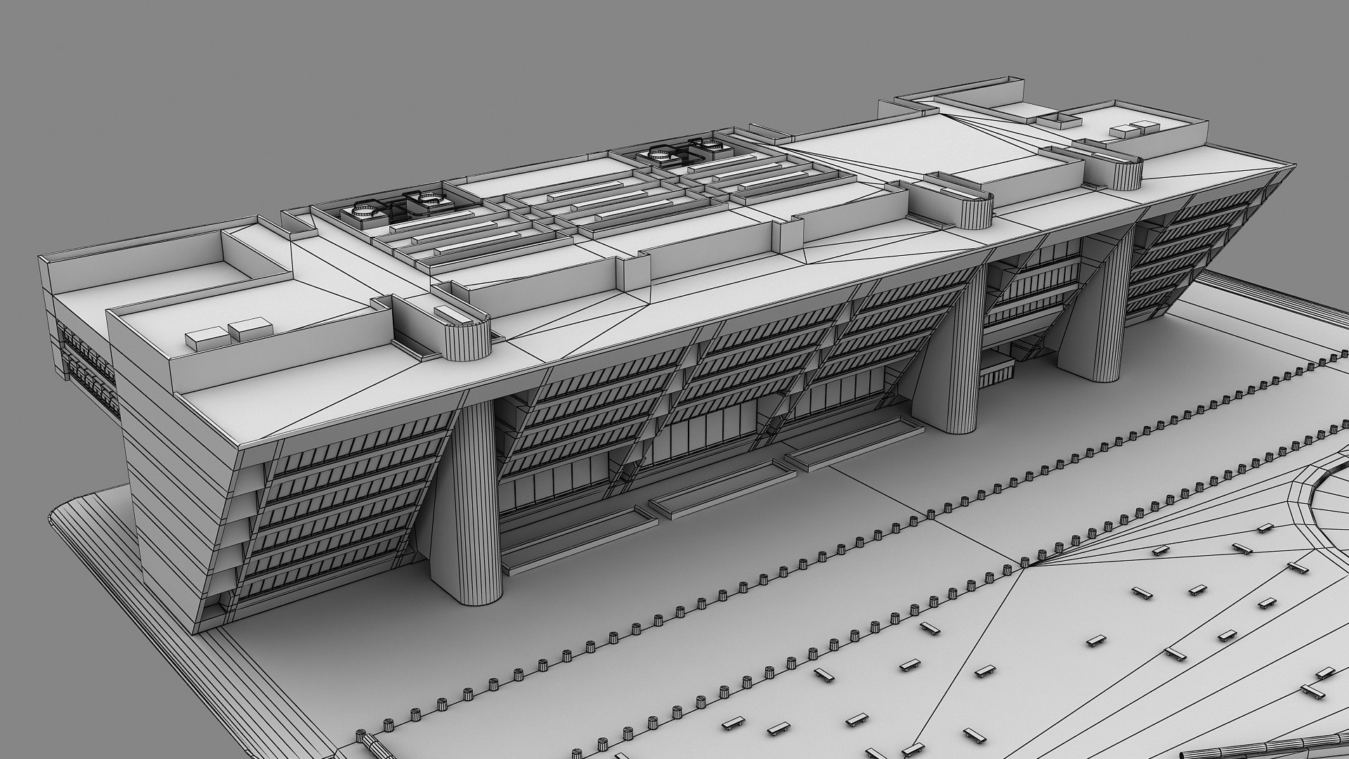 Dallas City Hall Model - TurboSquid 1839707