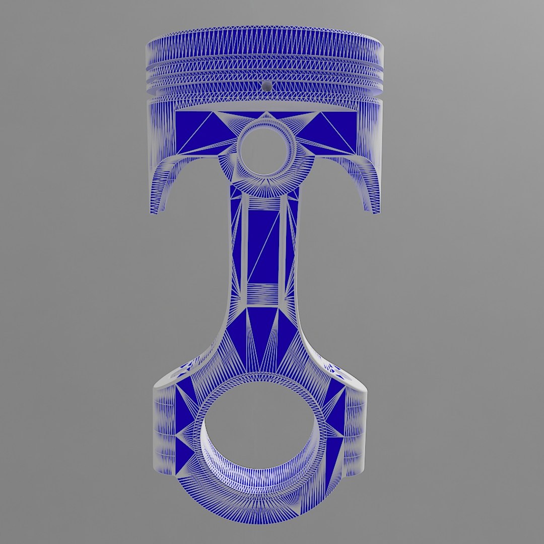 3D Connecting Rod-piston Model - TurboSquid 1548292