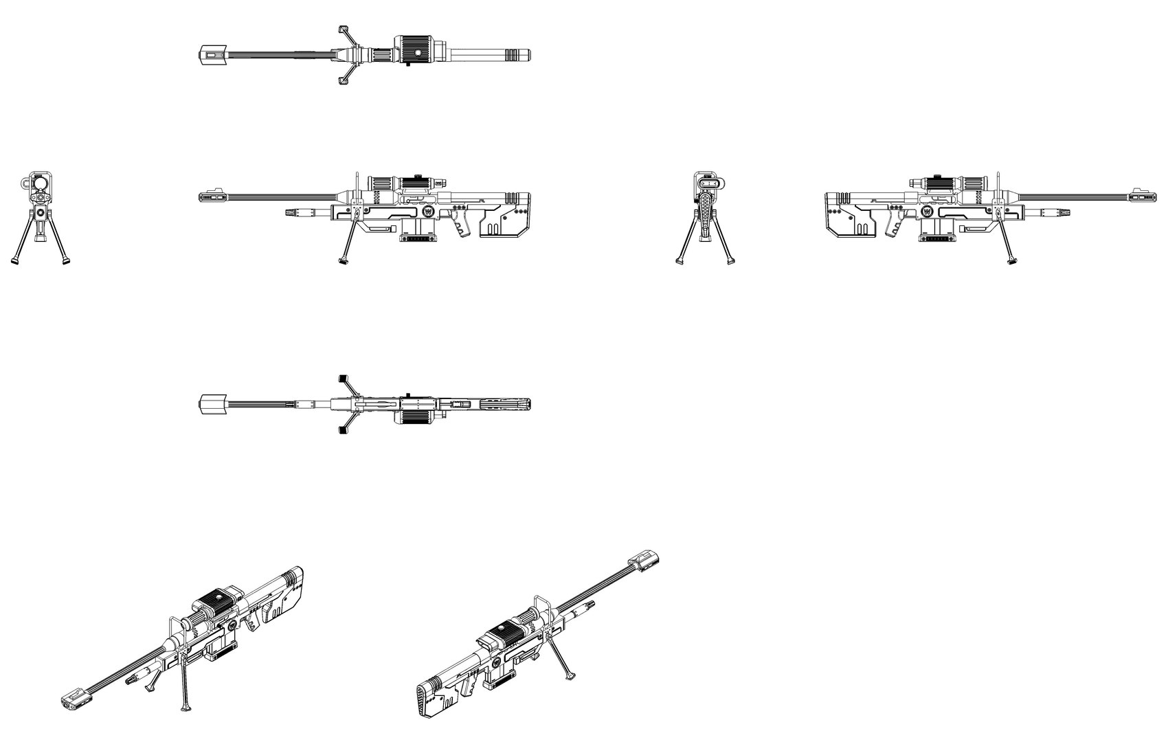 3d Srs99d Sniper Rifle