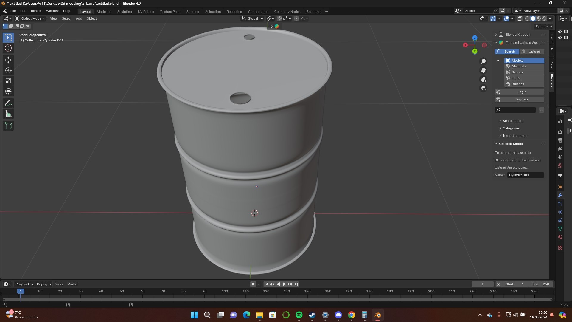 3D Endustrial Bareel - TurboSquid 2228199