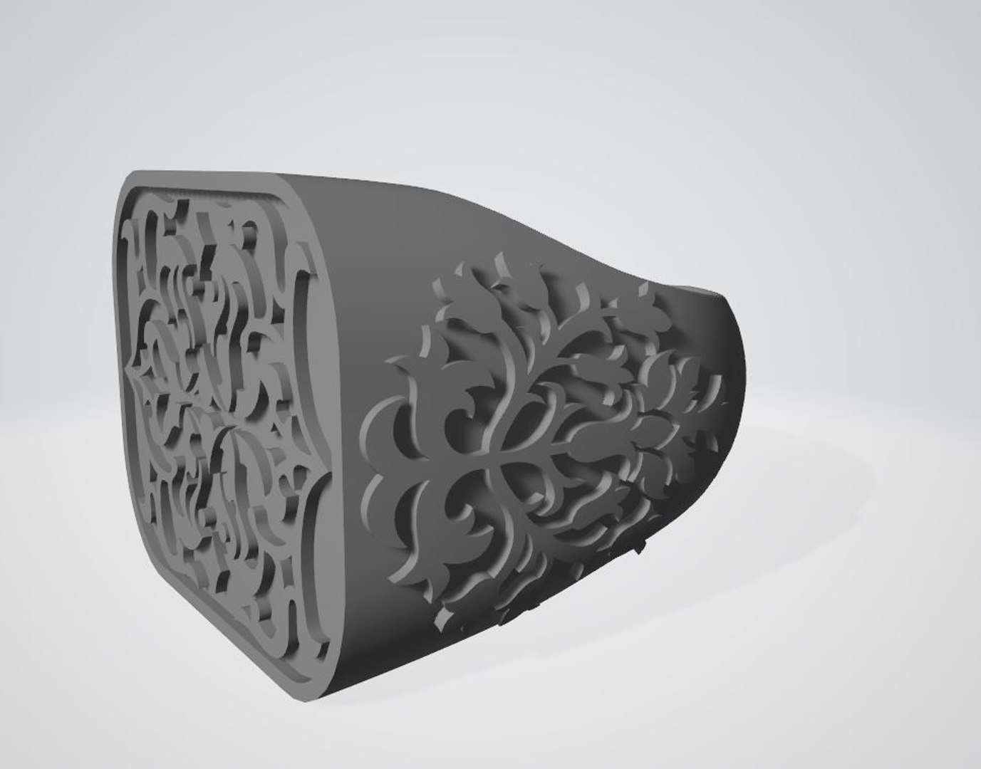 3D old square ring model - TurboSquid 1490397