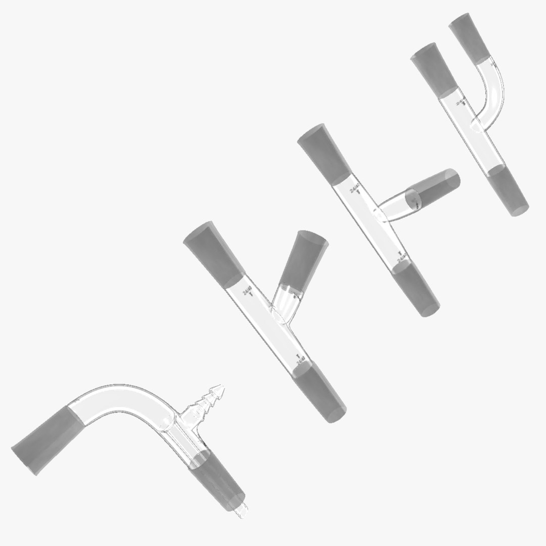 Adapters Chemical Glassware 3d Obj