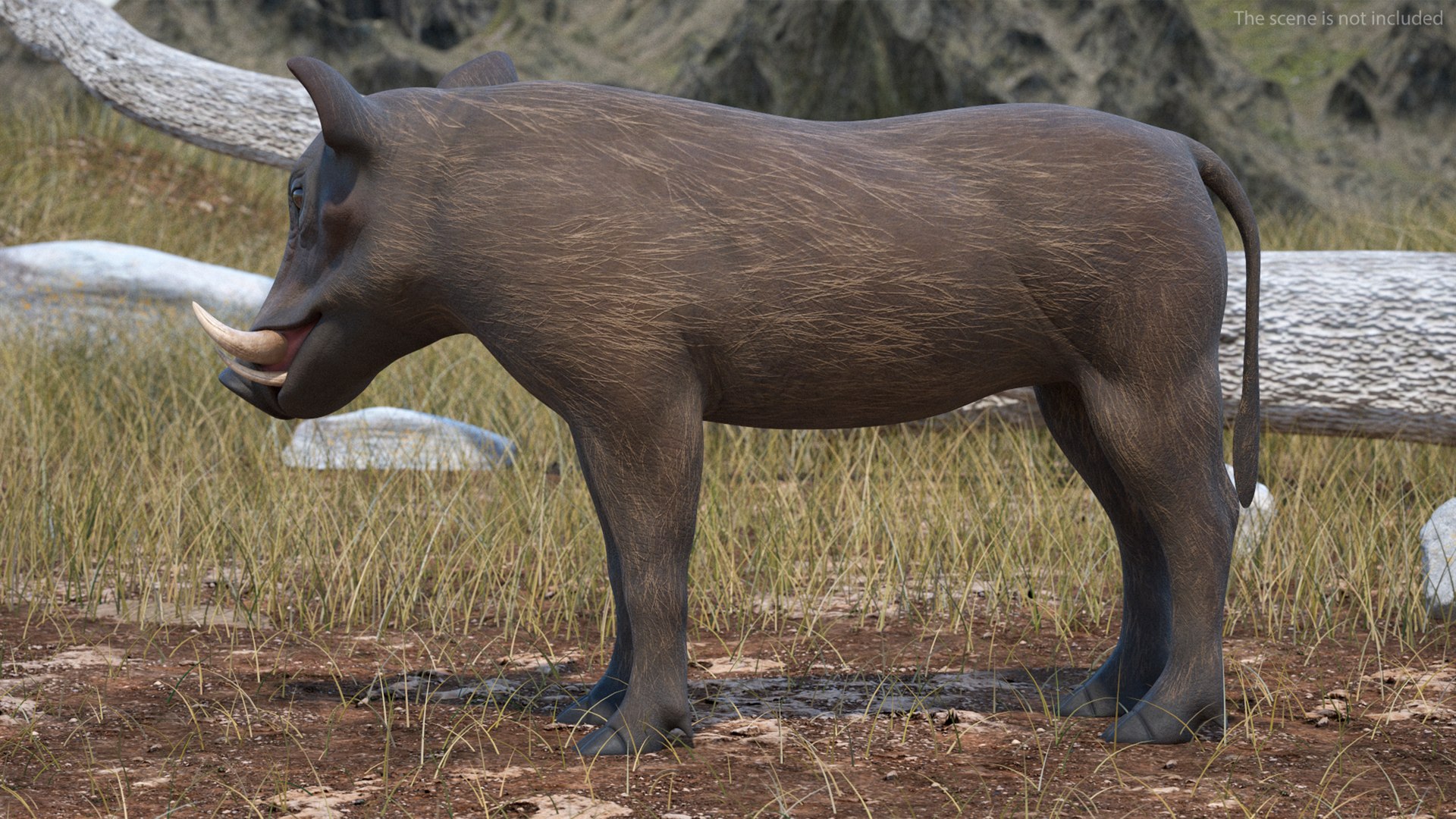 African Boar Standing Pose 3D Model - TurboSquid 2220666