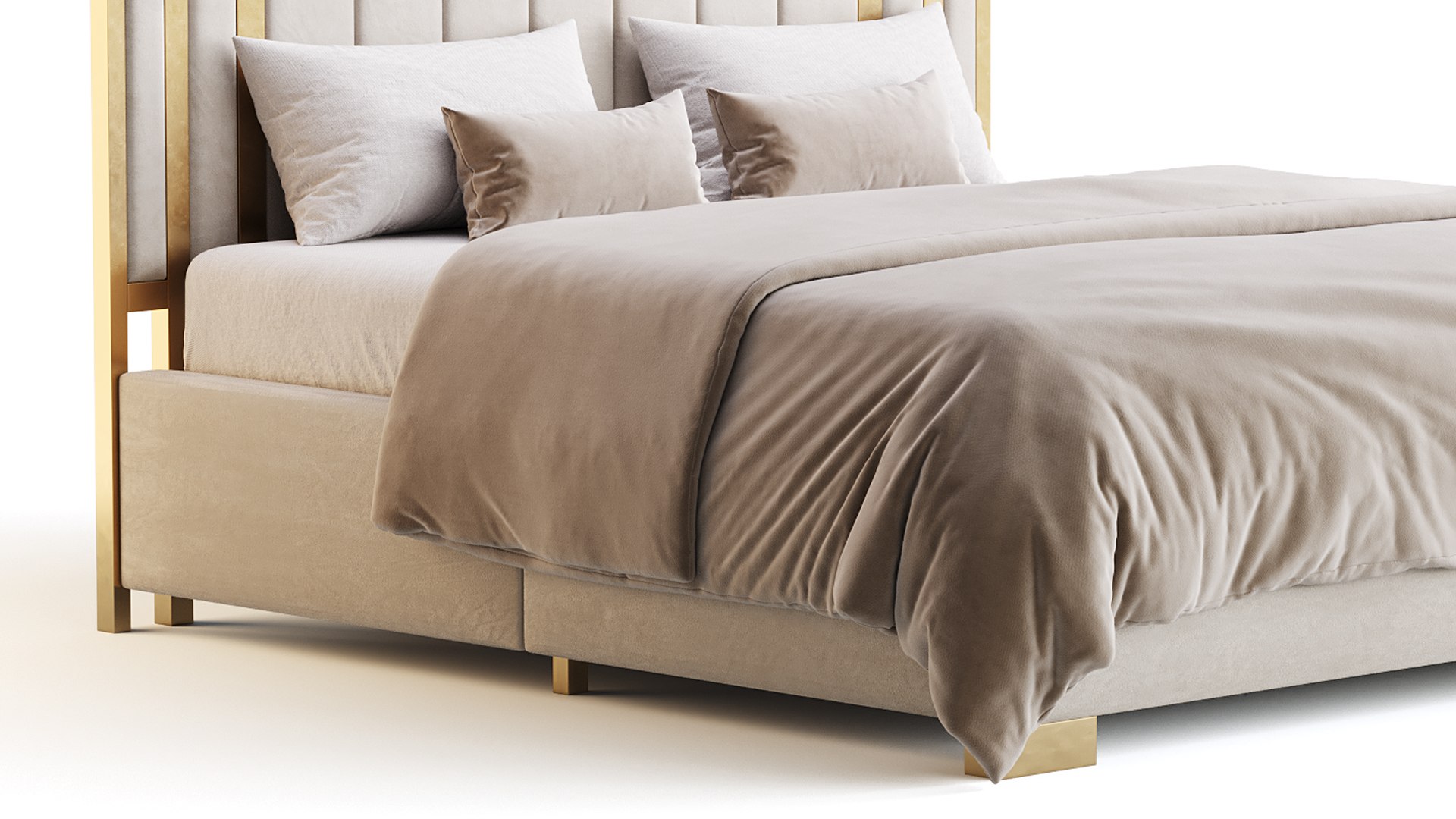 3D Model HOWE King Size Bed - TurboSquid 2280028