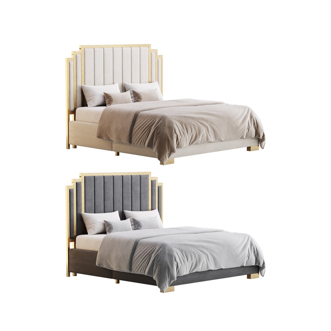 3D Model HOWE King Size Bed - TurboSquid 2280028
