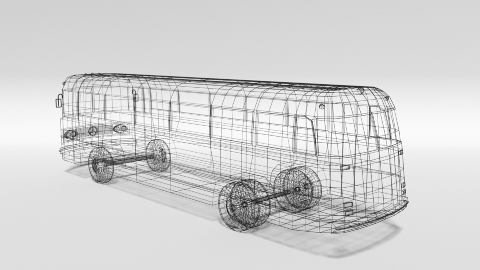 Retro Bus 3D Model - TurboSquid 1512263