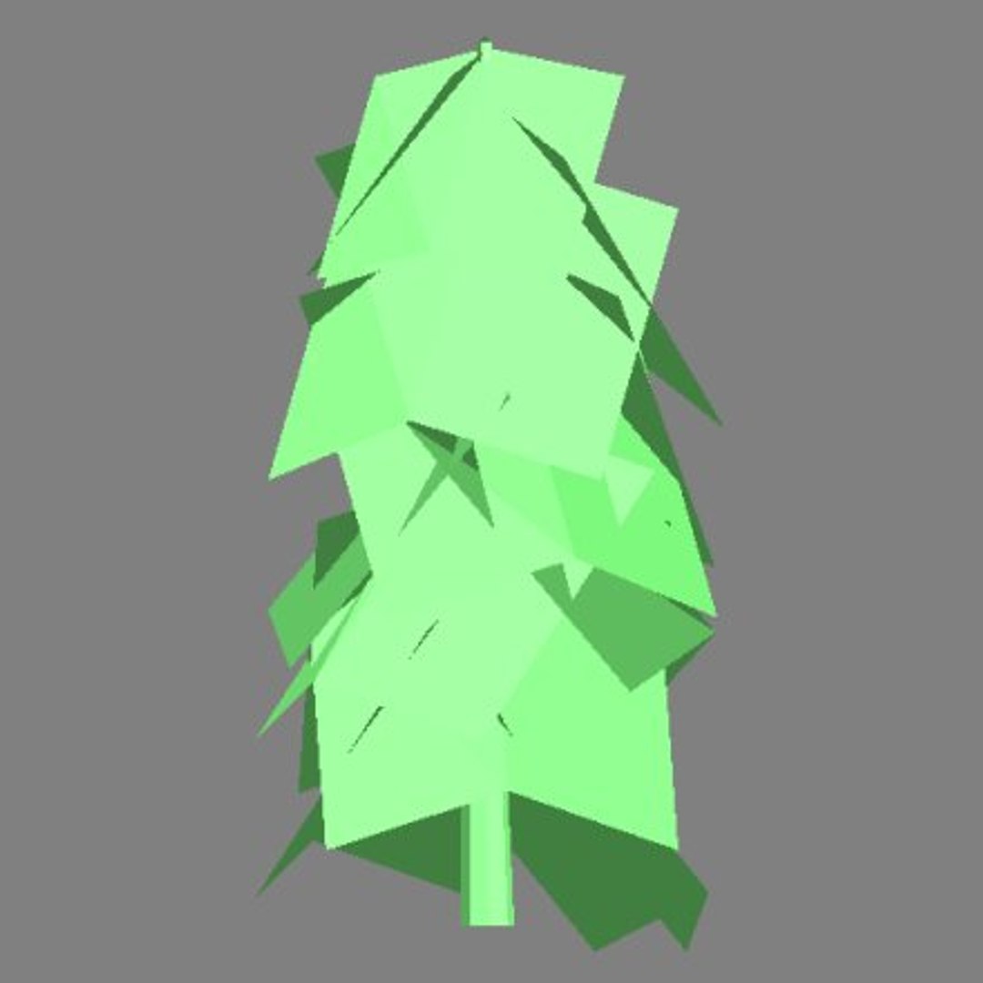 Low-poly Pine Tree 3d Model
