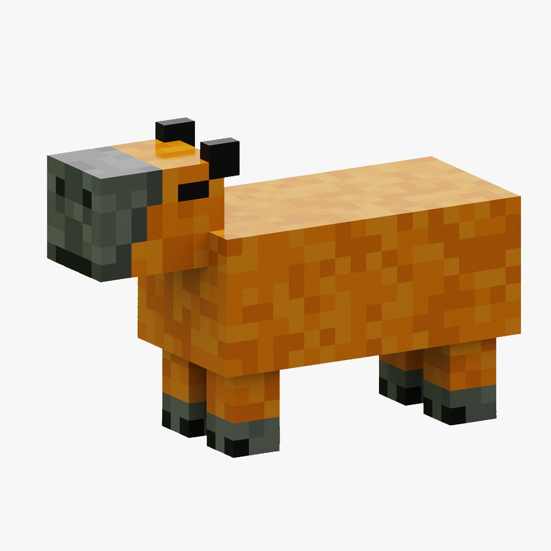 Minecraft Capybara 3D model - TurboSquid 2076228