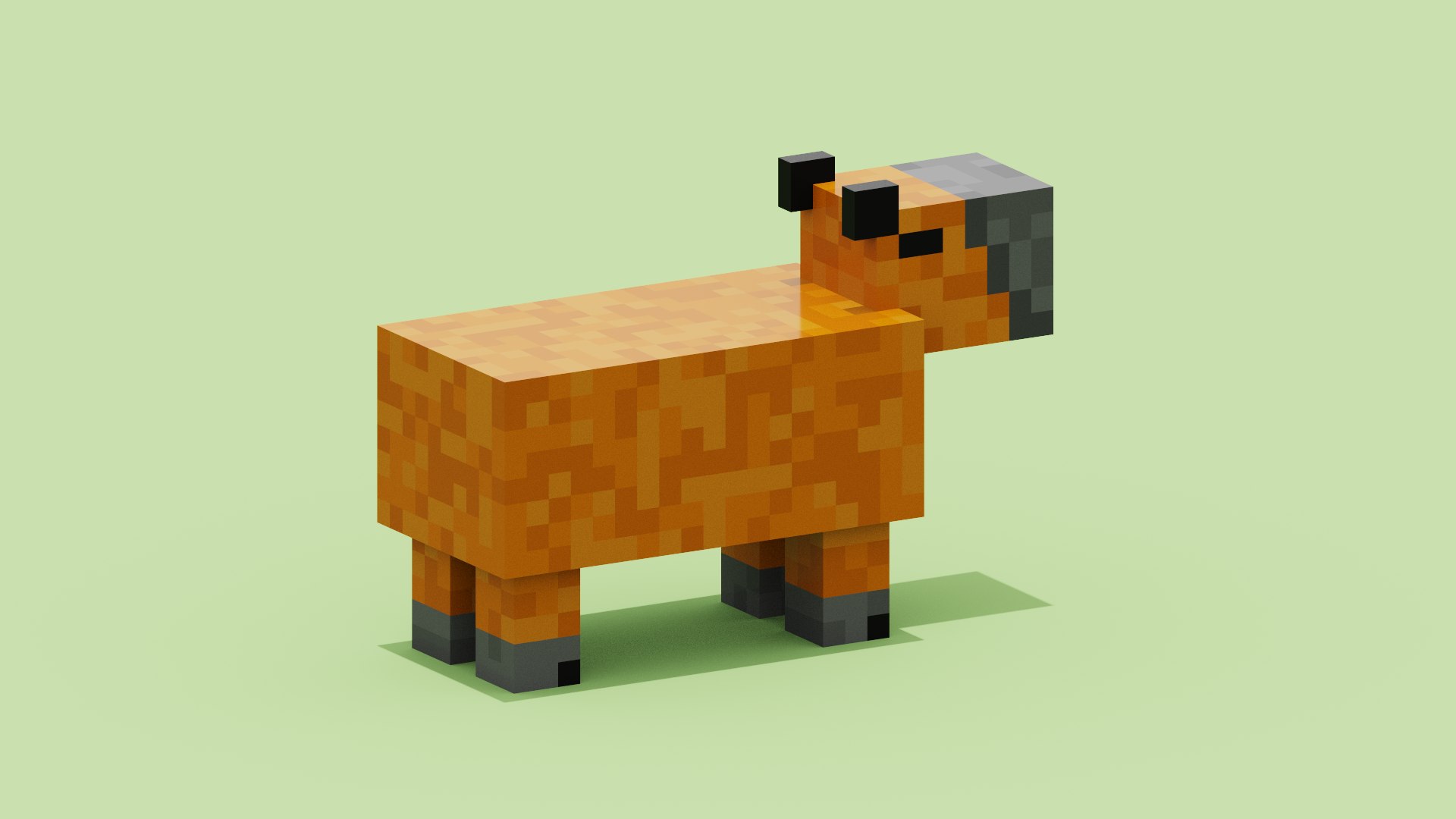 Minecraft Capybara 3D Model - TurboSquid 2076228
