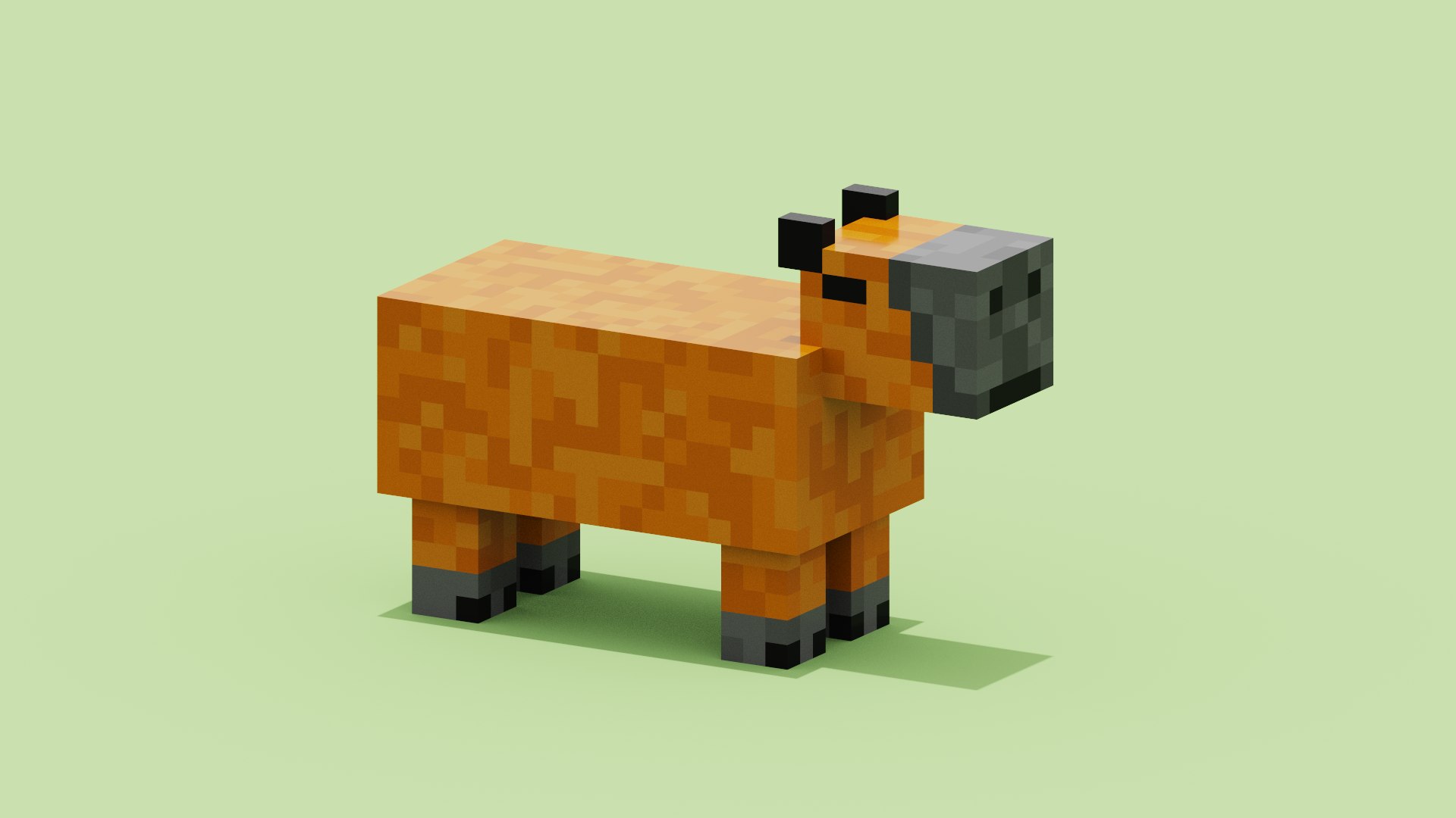 Minecraft Capybara 3D Model - TurboSquid 2076228