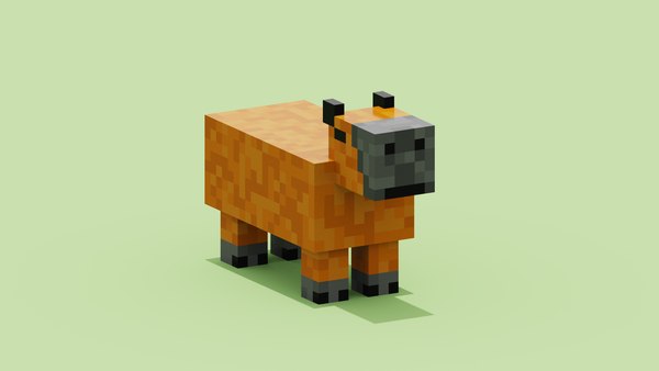 modelo 3d Carpincho Minecraft - TurboSquid 2076228