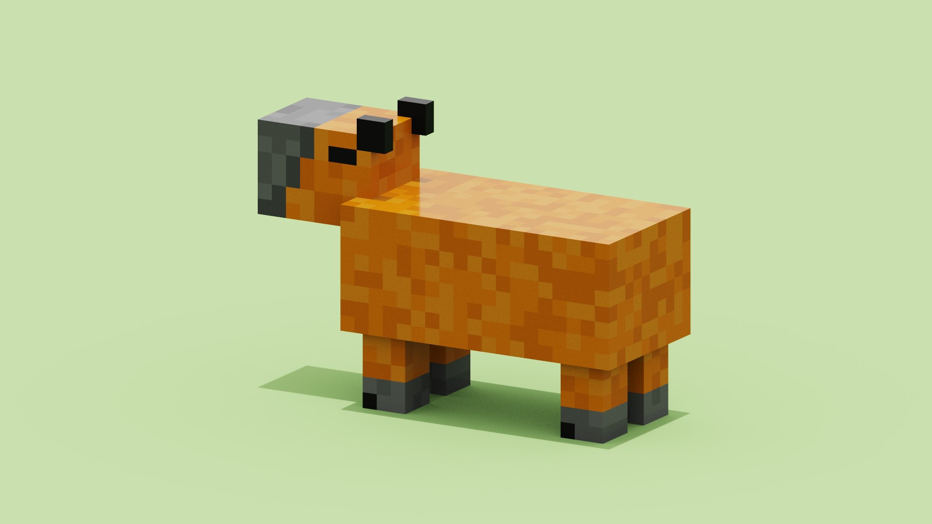 Minecraft Capybara 3D Model - TurboSquid 2076228