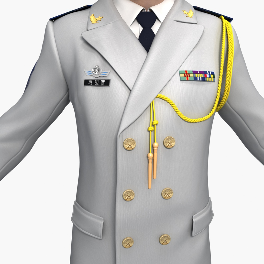 3D china officers spring autumn - TurboSquid 1366658