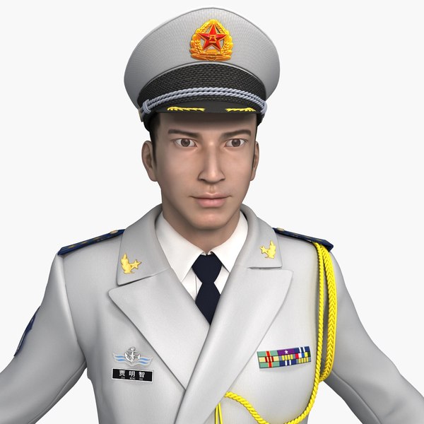 3D china officers spring autumn - TurboSquid 1366658