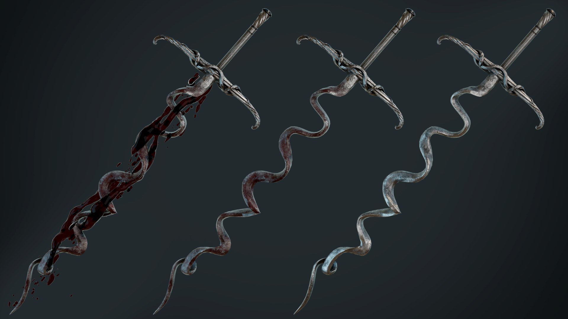 Ancient Bloody Sword 3D Model - TurboSquid 1782752
