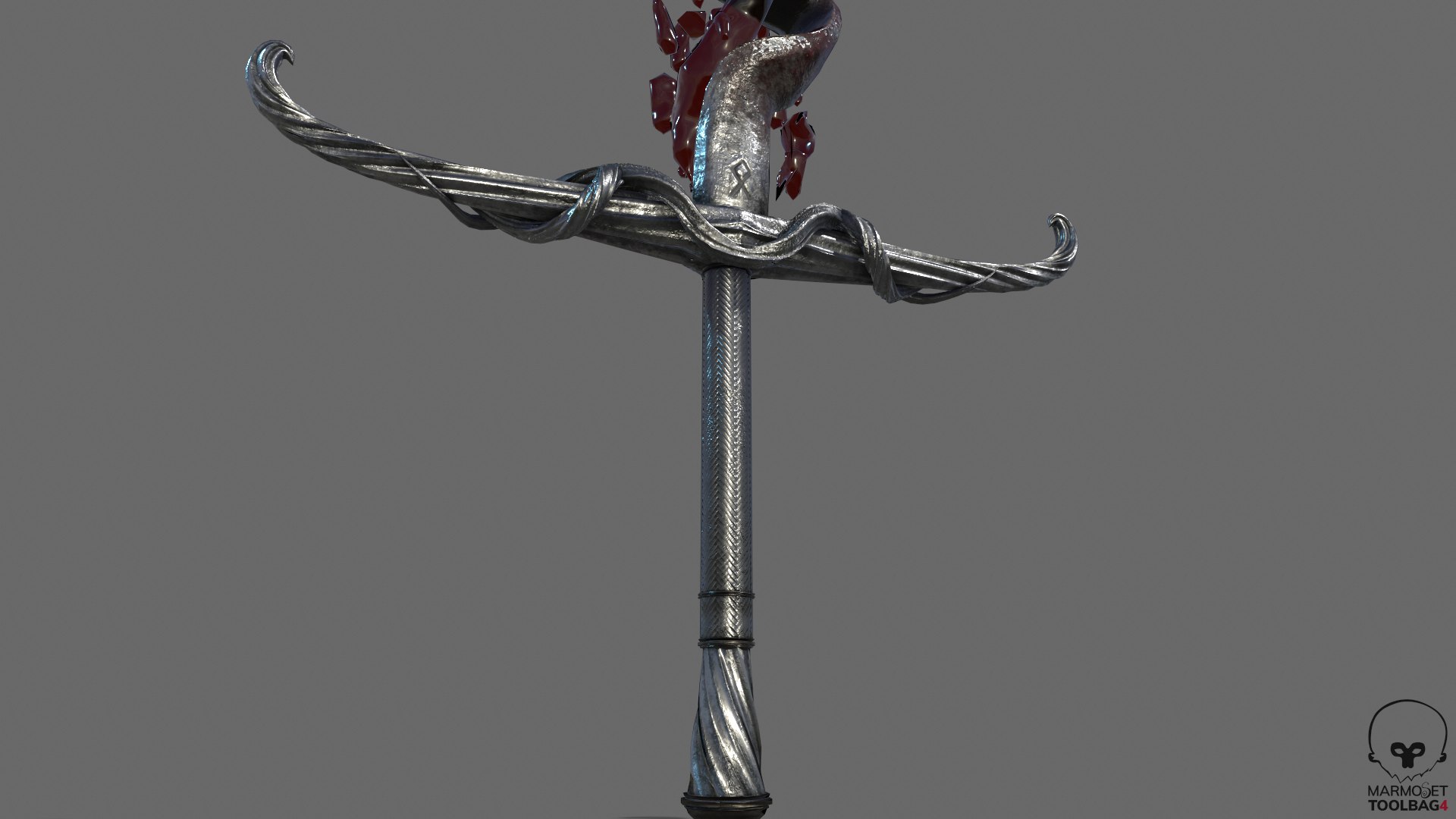 Ancient Bloody Sword 3D Model - TurboSquid 1782752