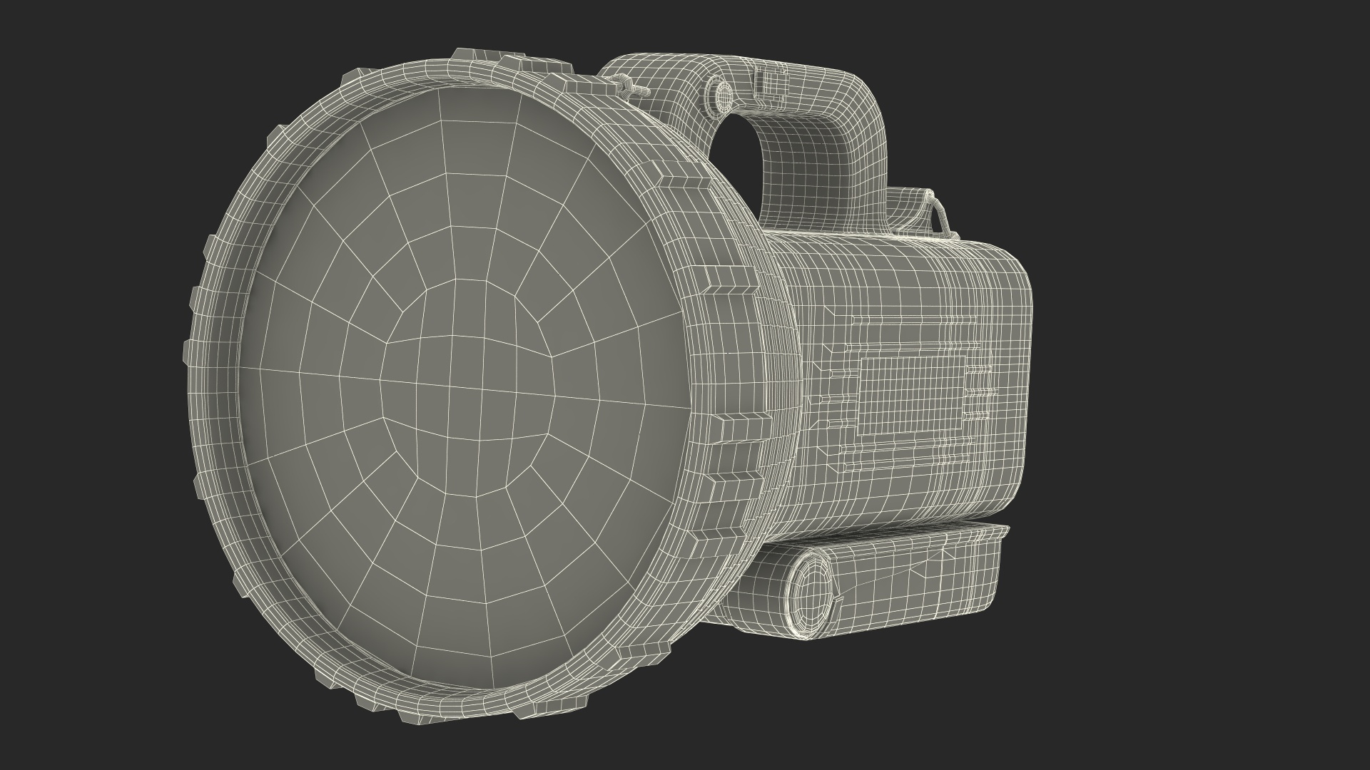 Portable High Power Rechargeable LED Searchlight 3D Model - TurboSquid ...