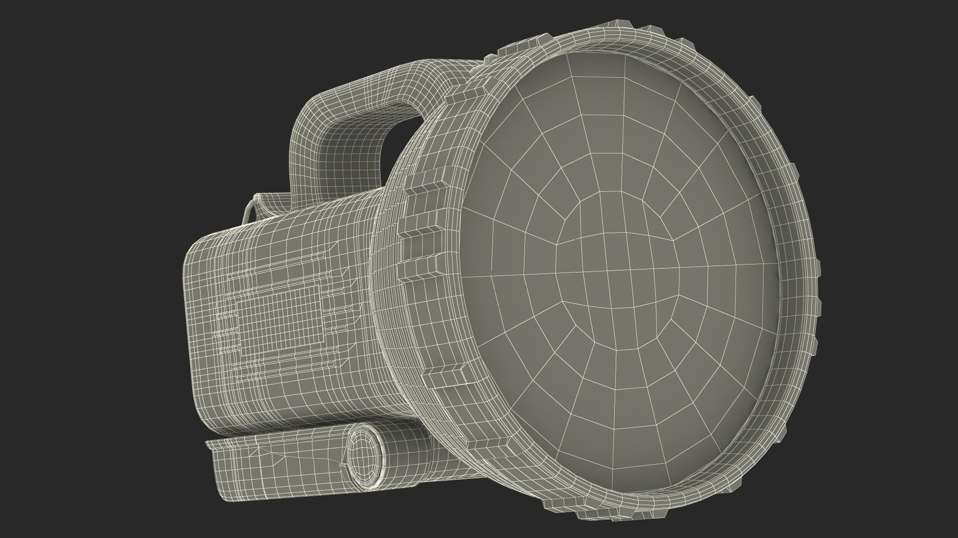 Portable High Power Rechargeable LED Searchlight 3D Model - TurboSquid ...