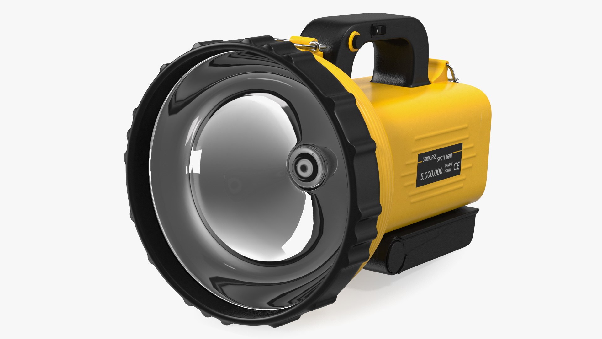 Portable High Power Rechargeable LED Searchlight 3D model - TurboSquid ...