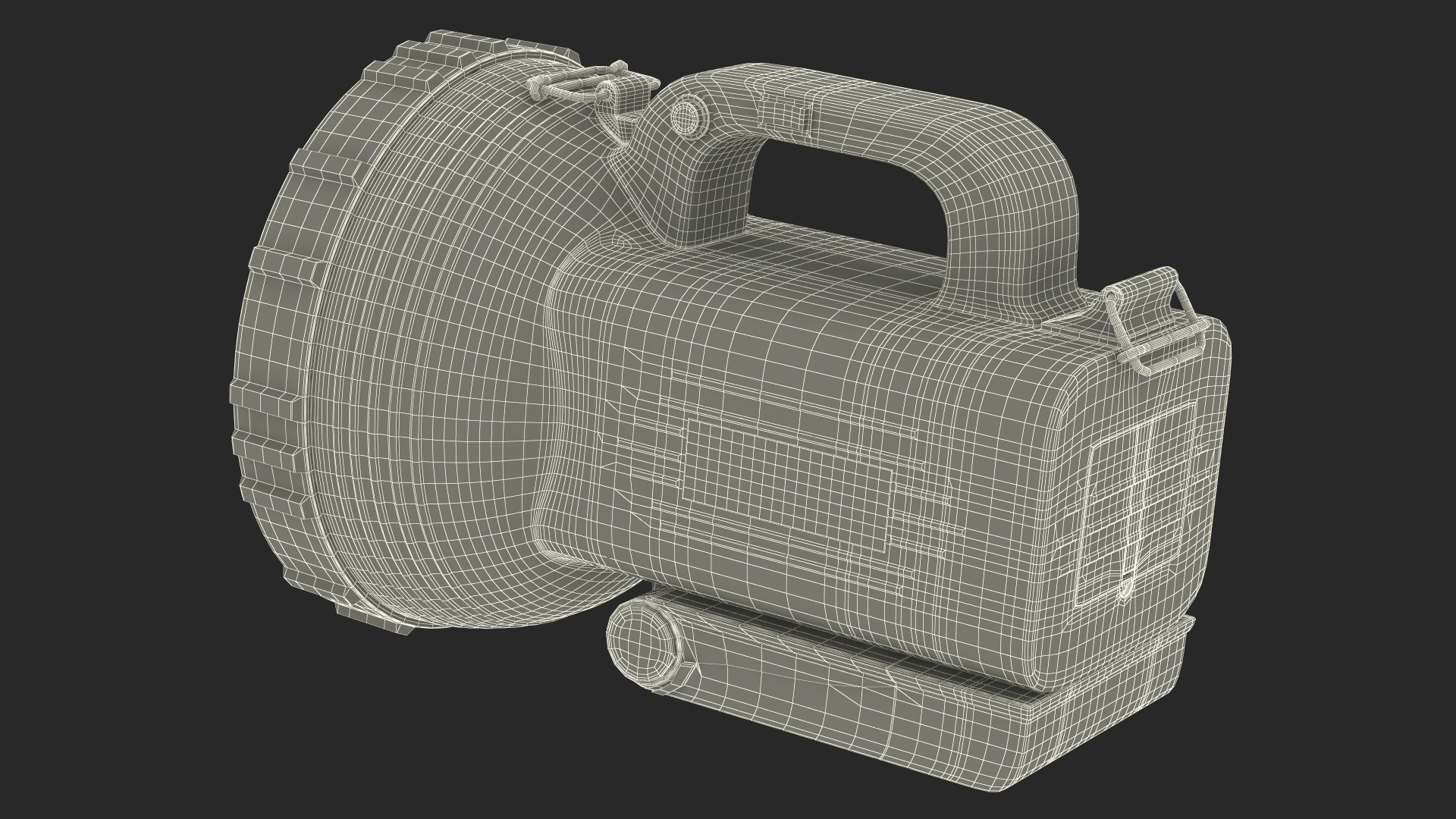 Portable High Power Rechargeable LED Searchlight 3D Model - TurboSquid ...