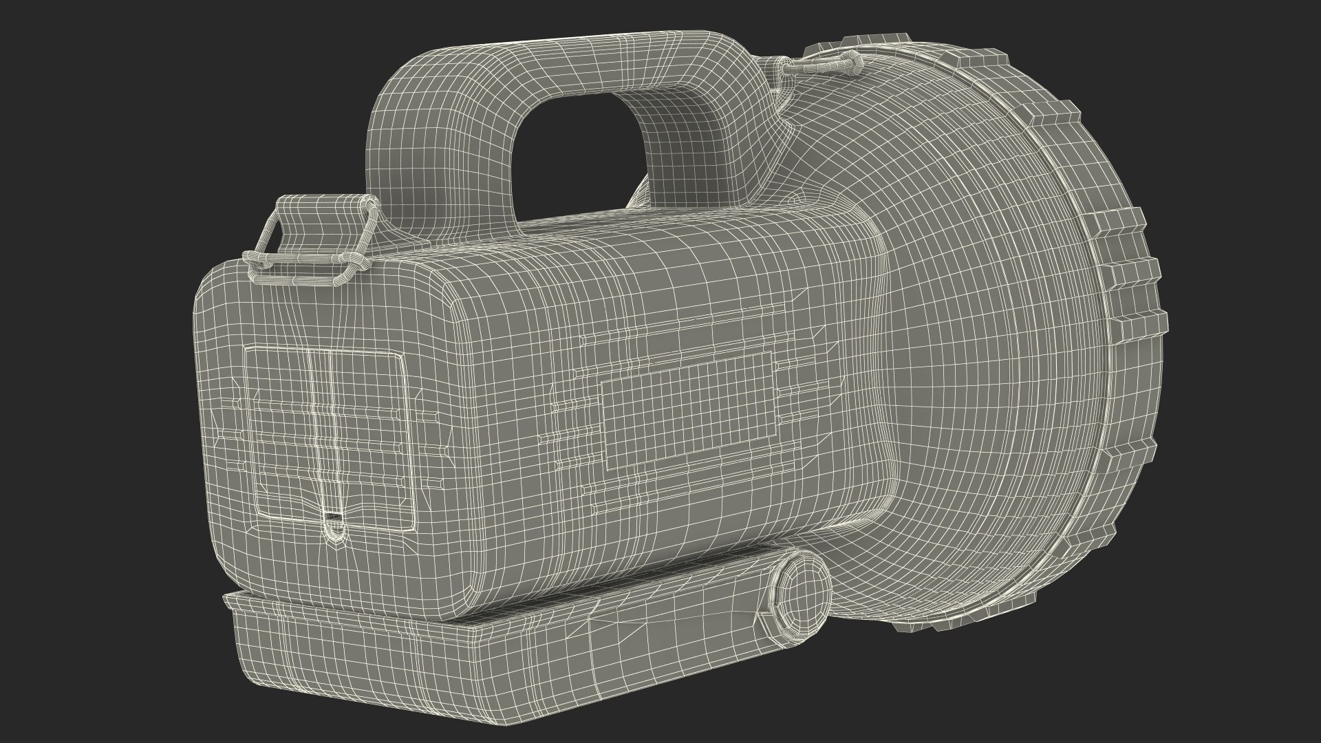 Portable High Power Rechargeable LED Searchlight 3D Model - TurboSquid ...