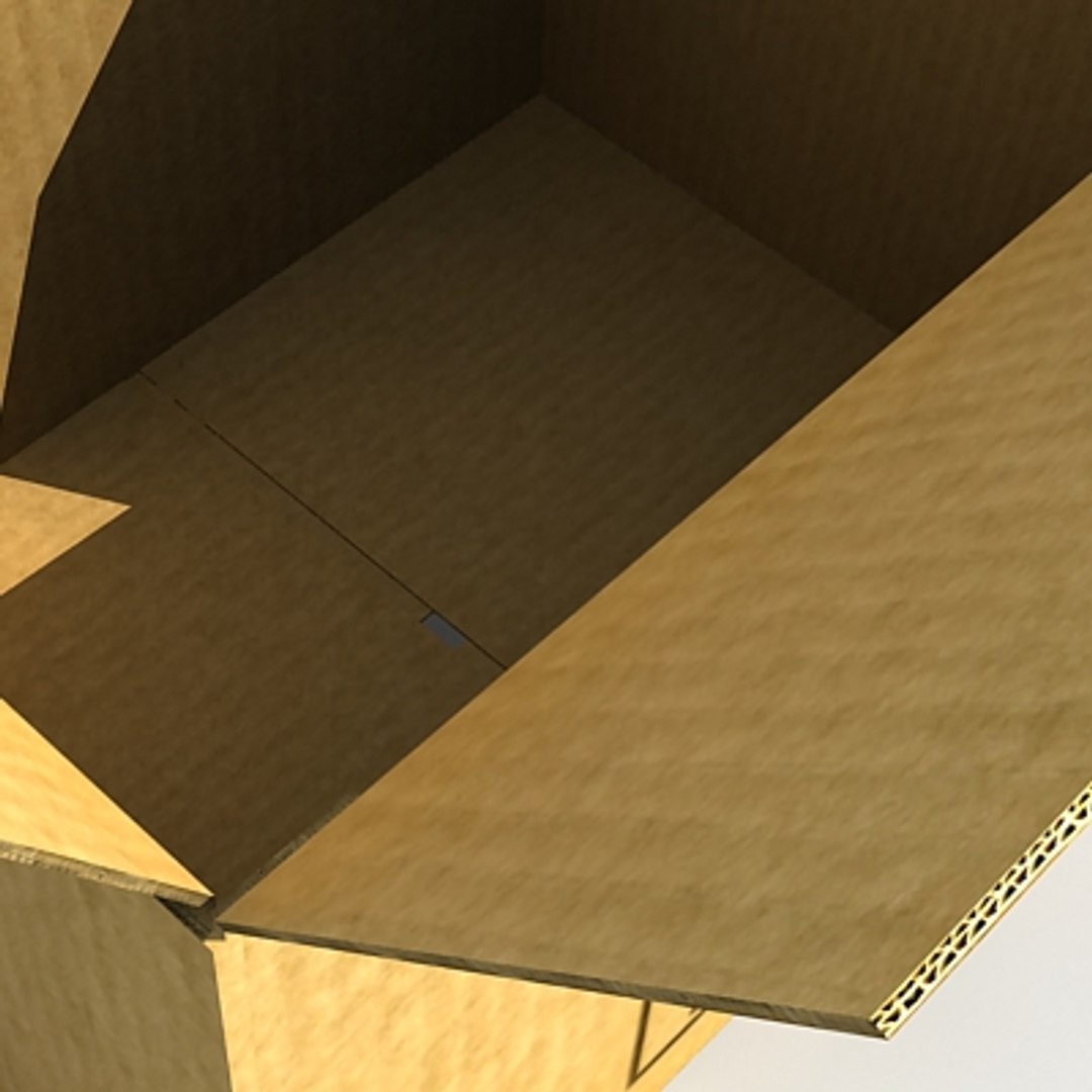 3d Model Cardboard Box