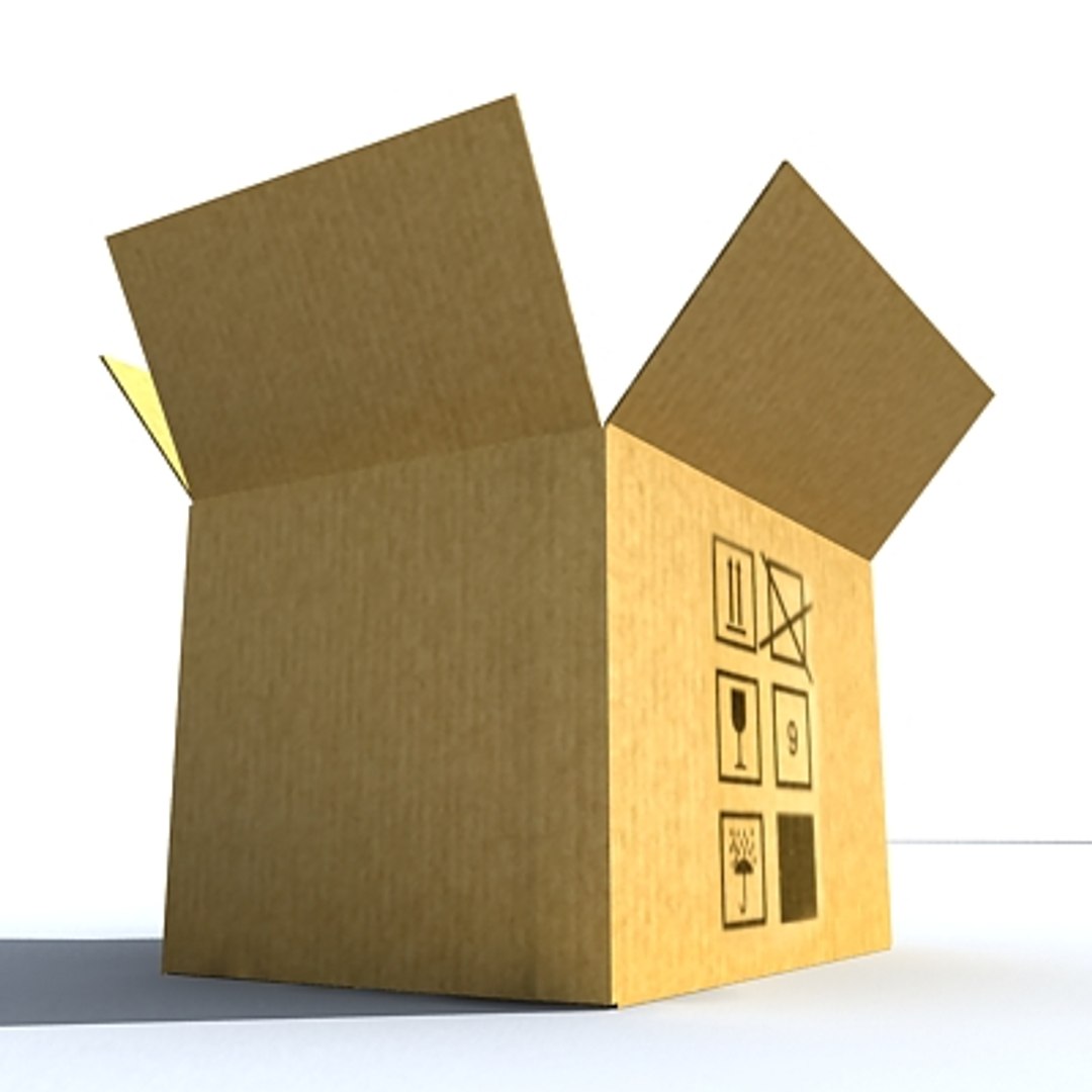 3d Model Cardboard Box