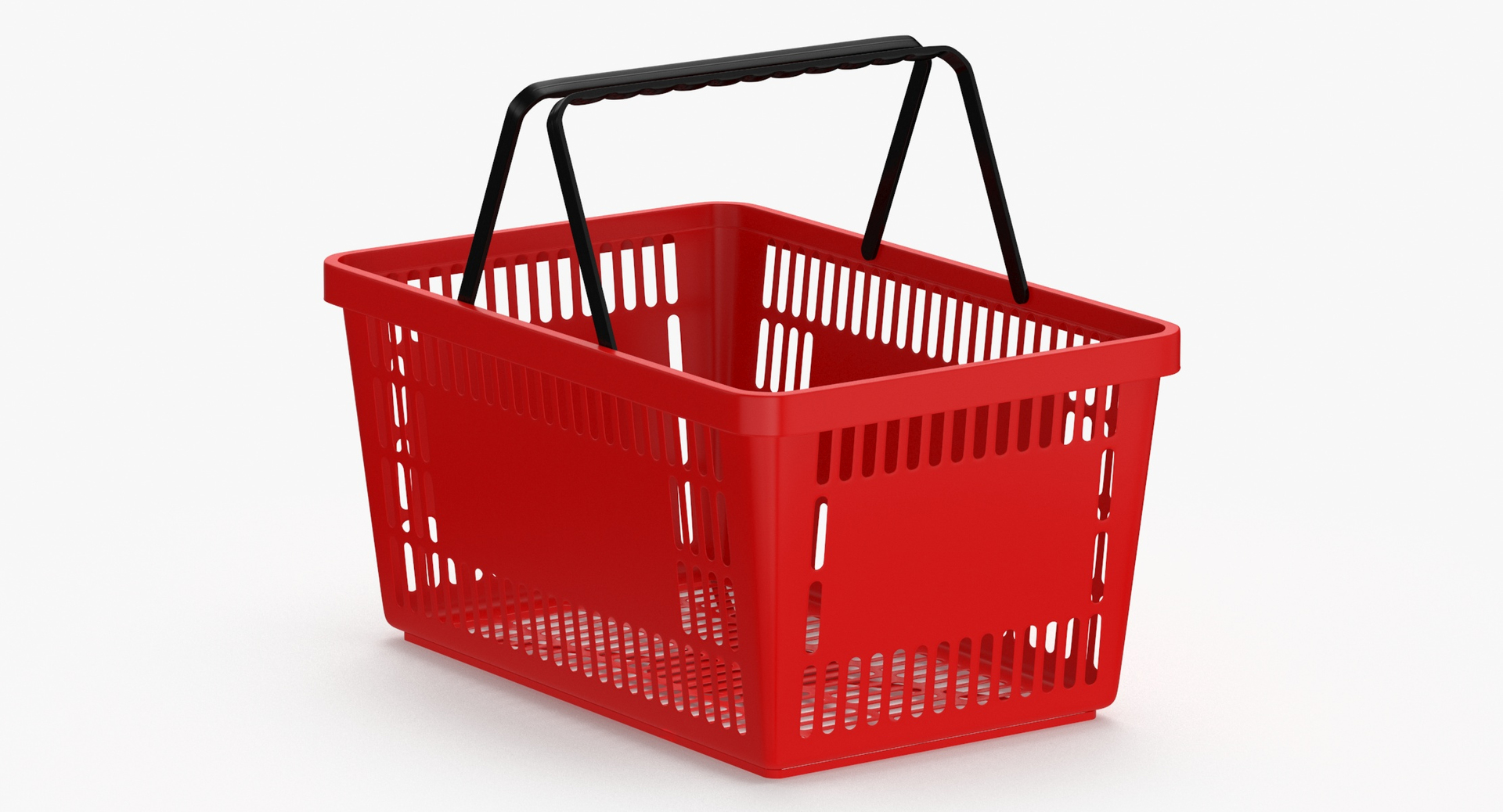 Hand Carry Shopping Baskets Plastic Handle Single Red Black Blue And ...
