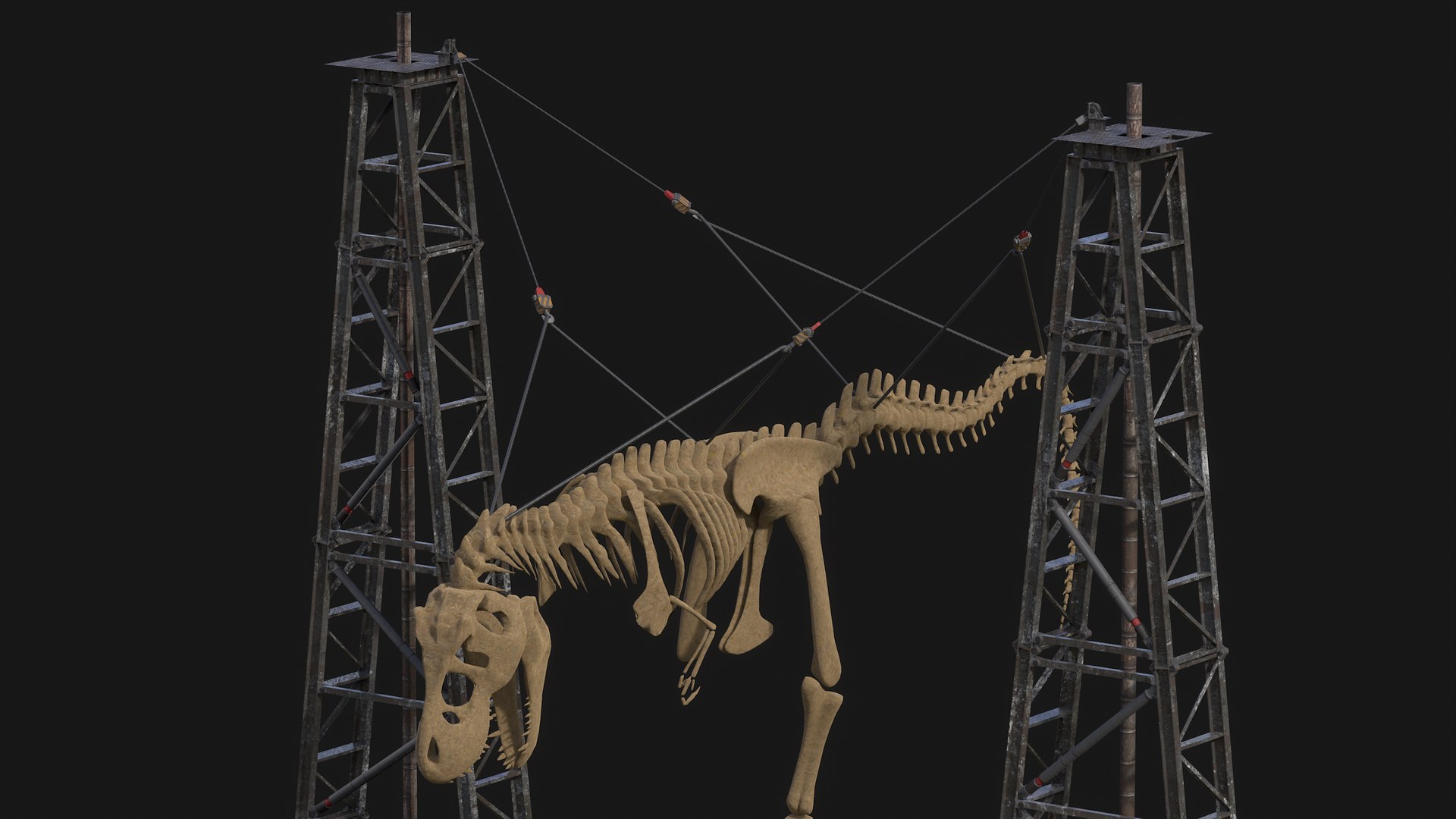 Apocalypse Dinosaur Tower 3D Model - TurboSquid 2159821