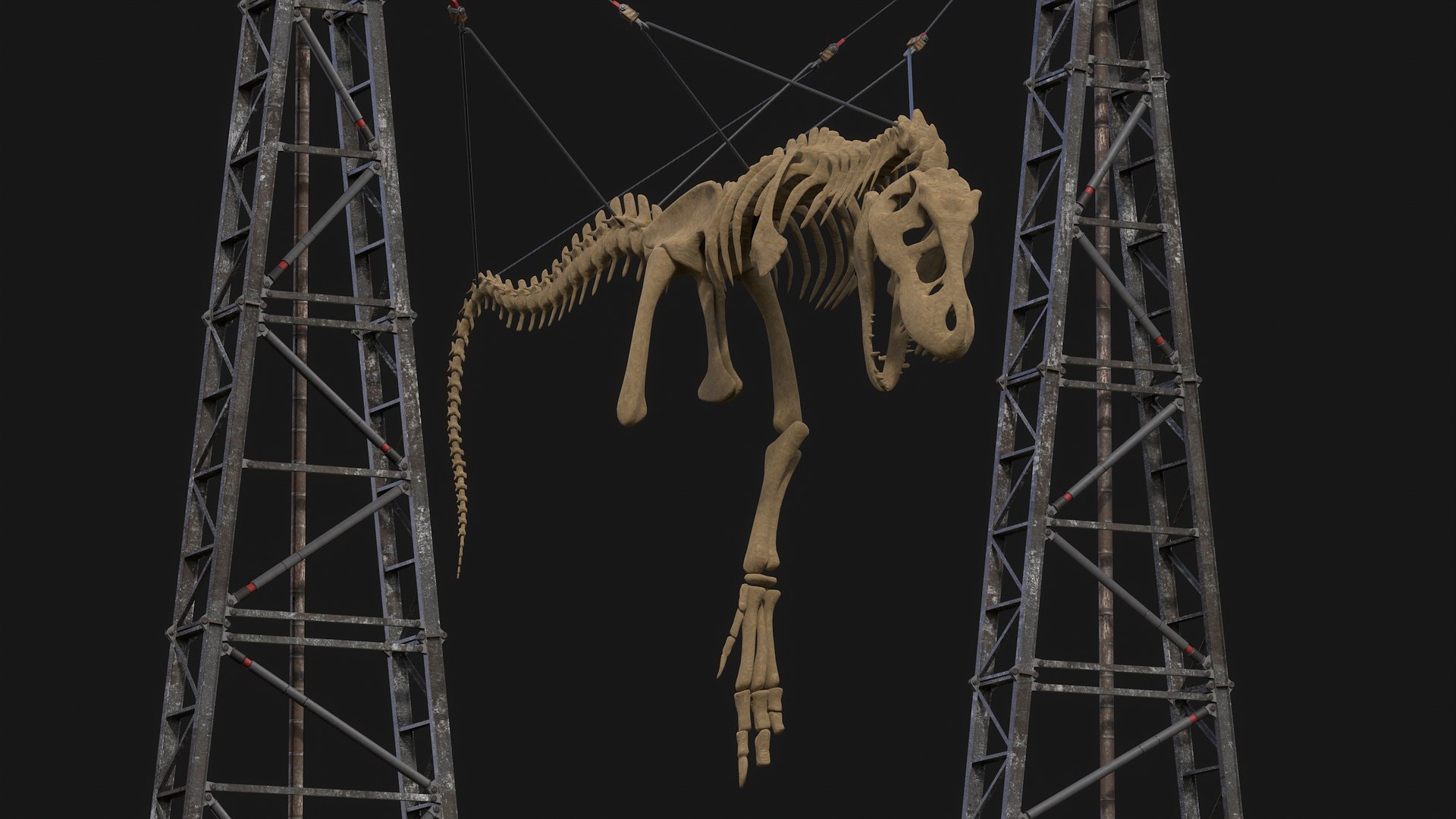 Apocalypse Dinosaur Tower 3D Model - TurboSquid 2159821