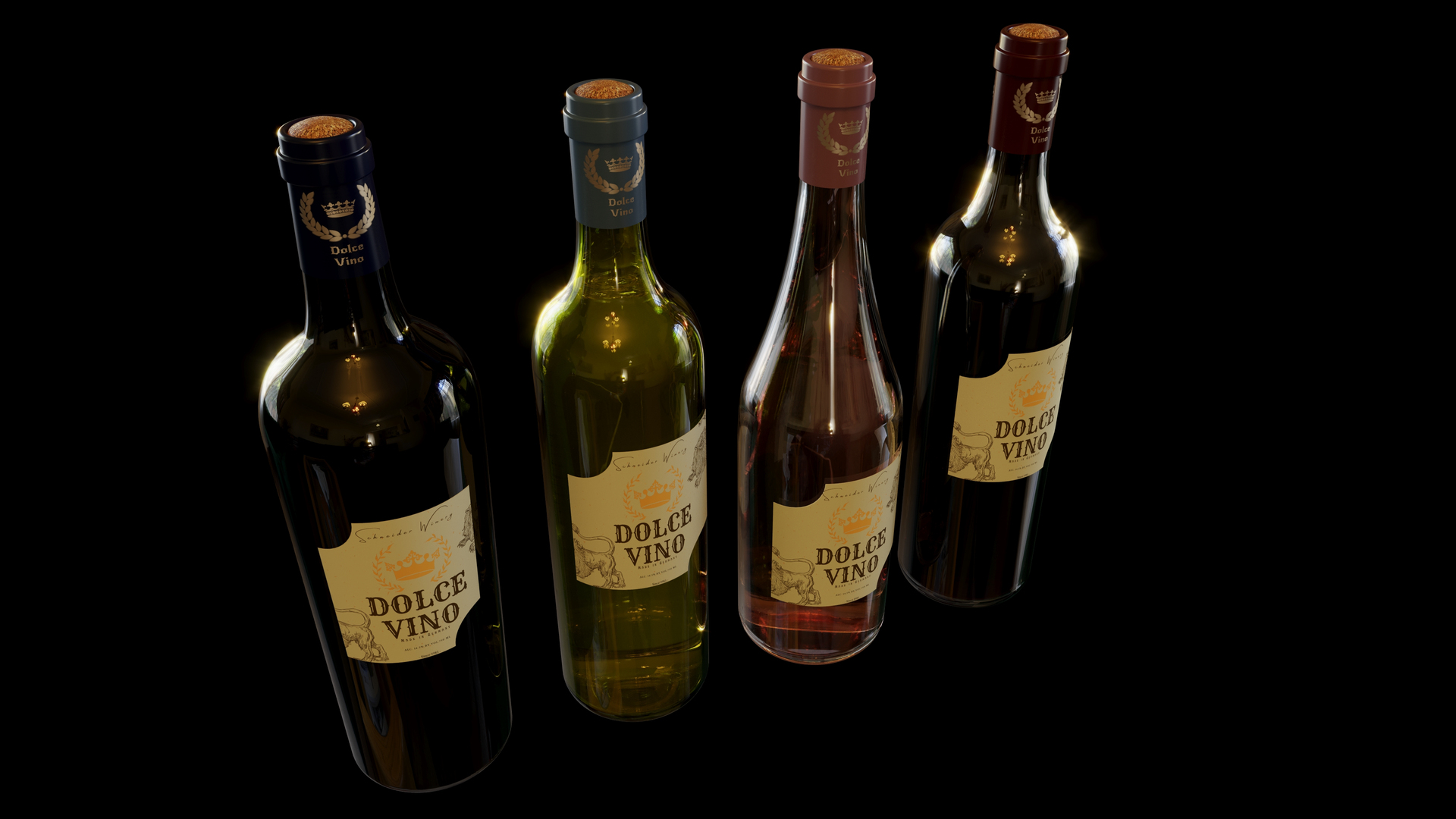 Wine Collection 3D Model - TurboSquid 1762056
