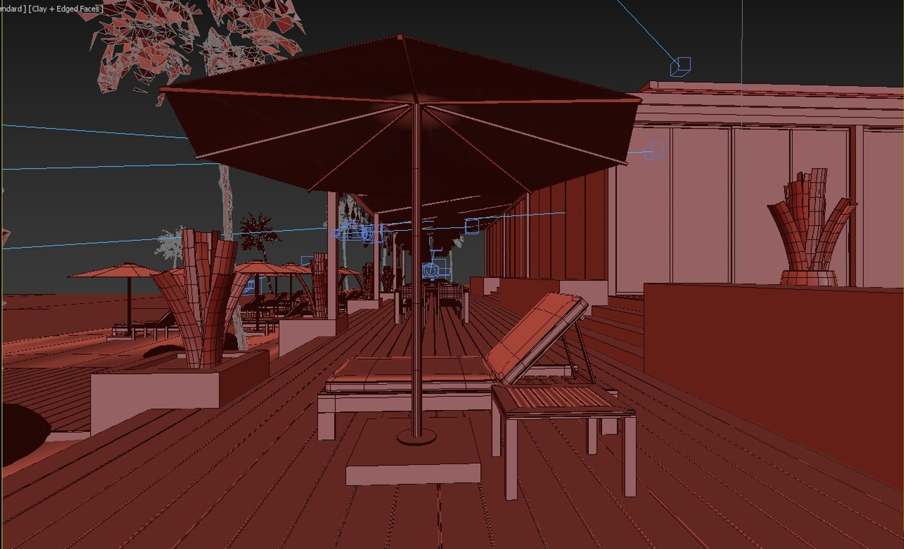 3D Beach Club Resort Exterior model - TurboSquid 1913291