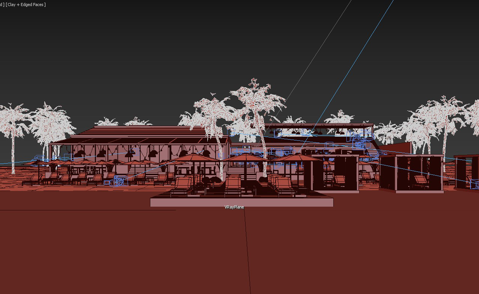 3D Beach Club Resort Exterior model - TurboSquid 1913291