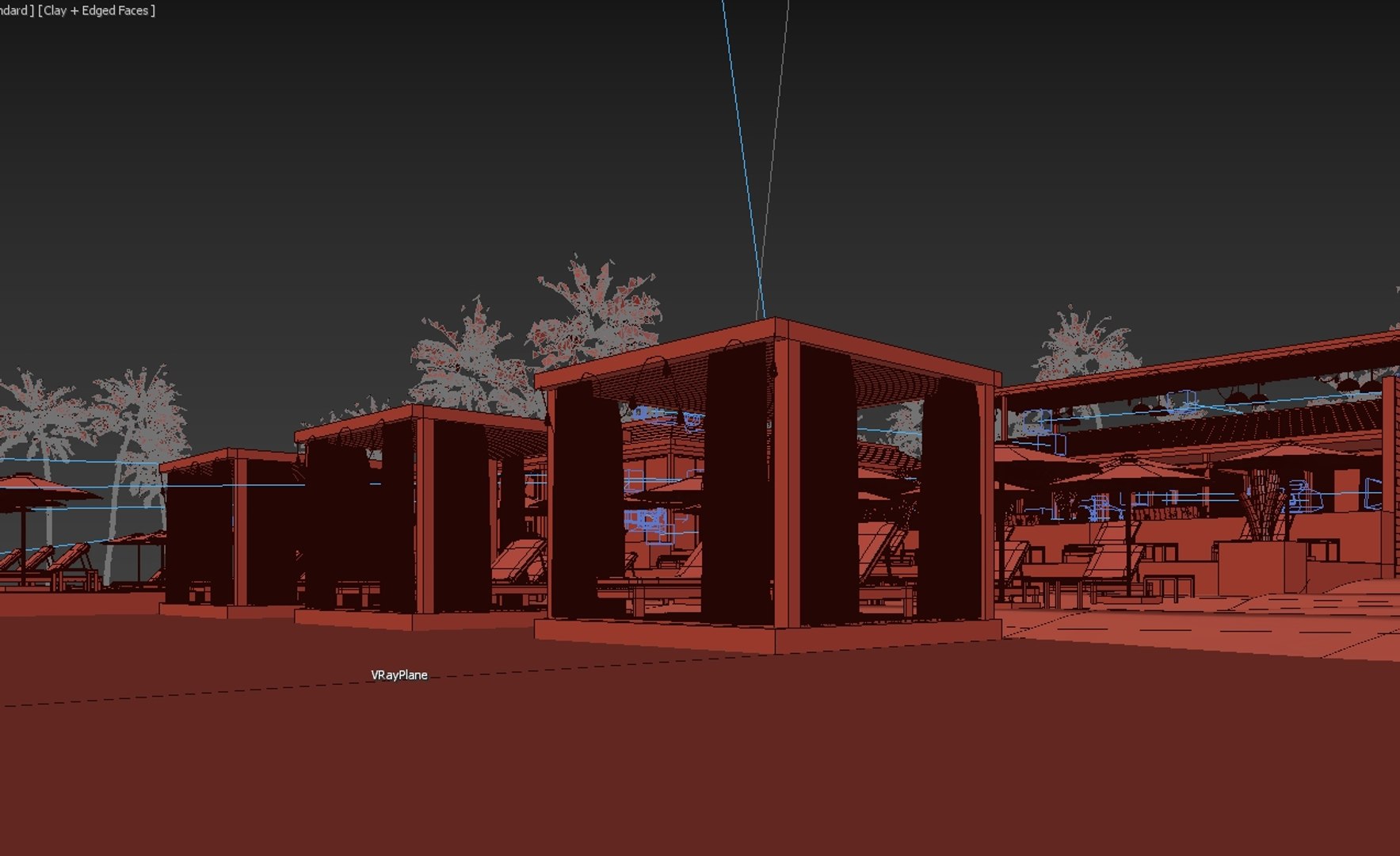 3D Beach Club Resort Exterior model - TurboSquid 1913291